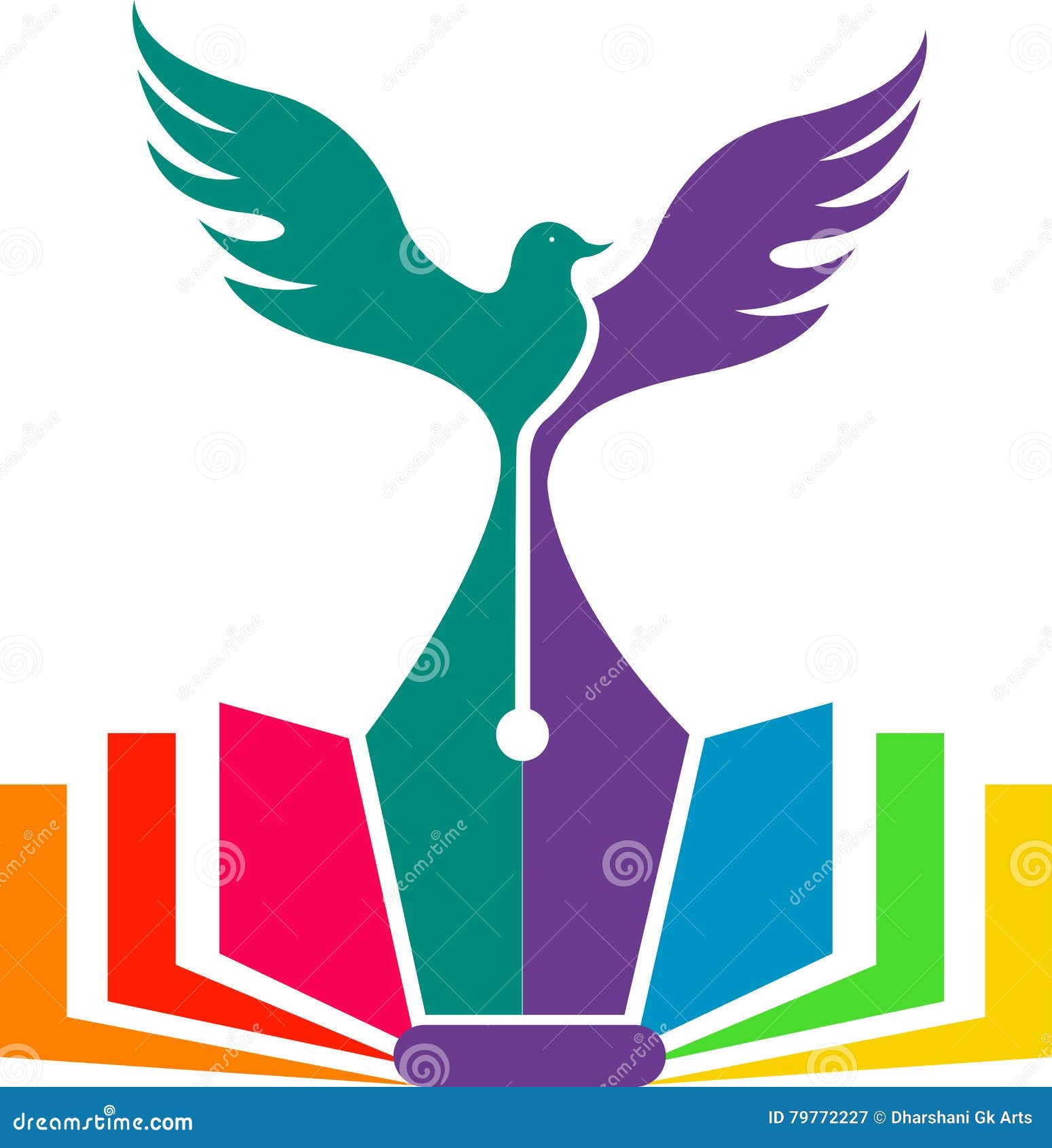 Freedom Education Logo Cartoon Vector | CartoonDealer.com #80717883