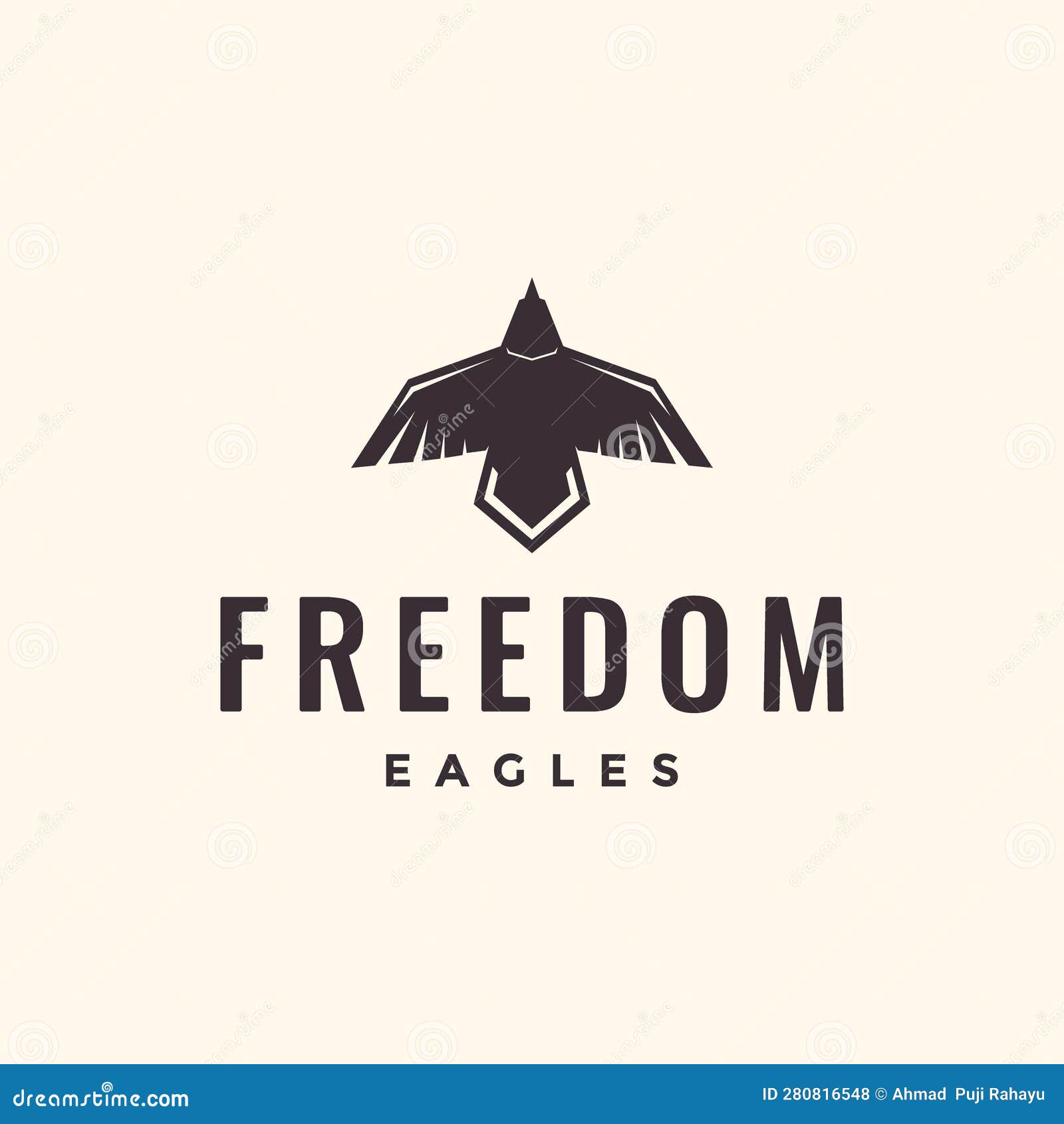 Freedom Flying Launch Bird Eagle Carnivore Modern Simple Polygon Logo ...
