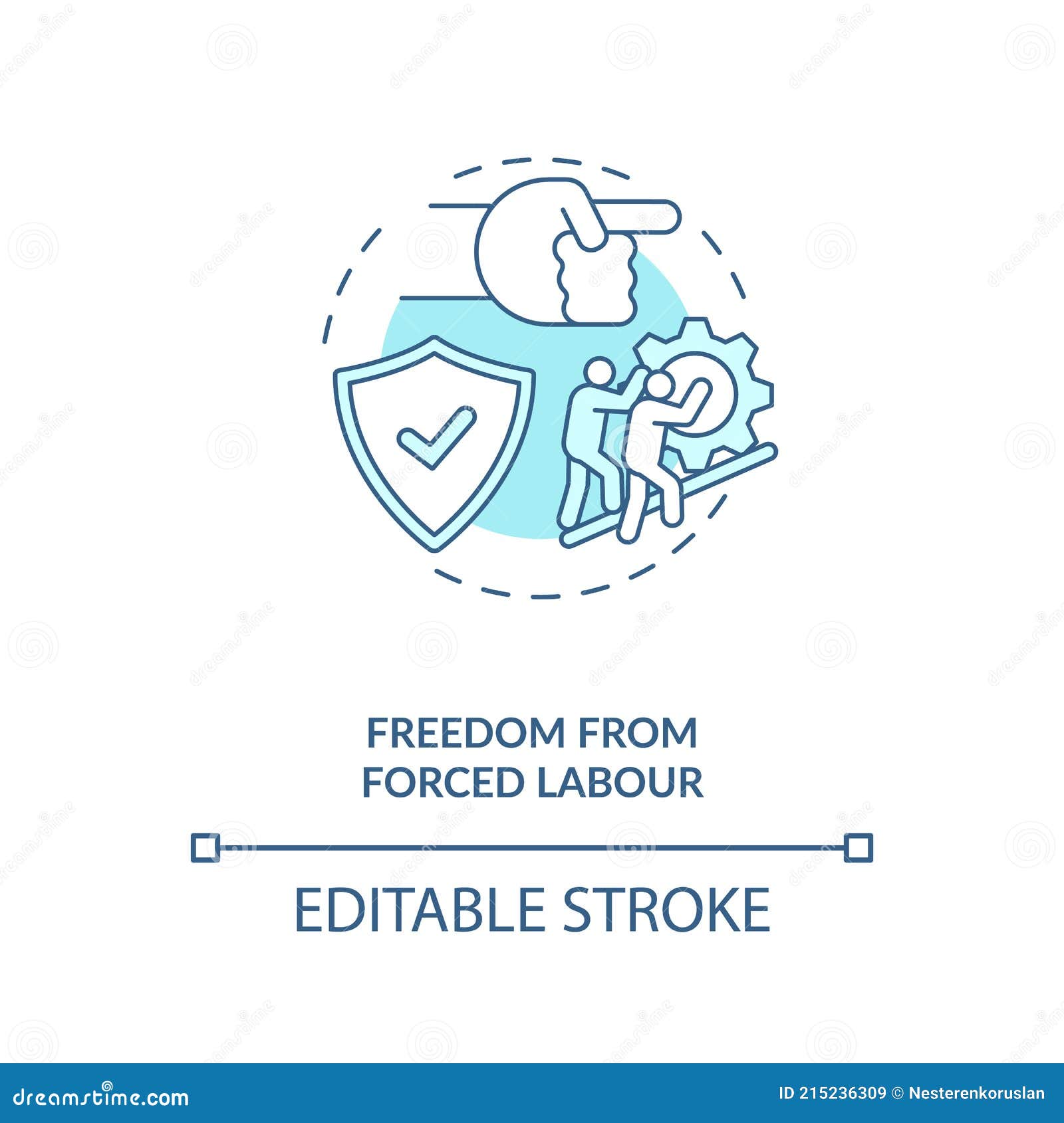 Forced Labour Icon Vector Image. | CartoonDealer.com #278305378