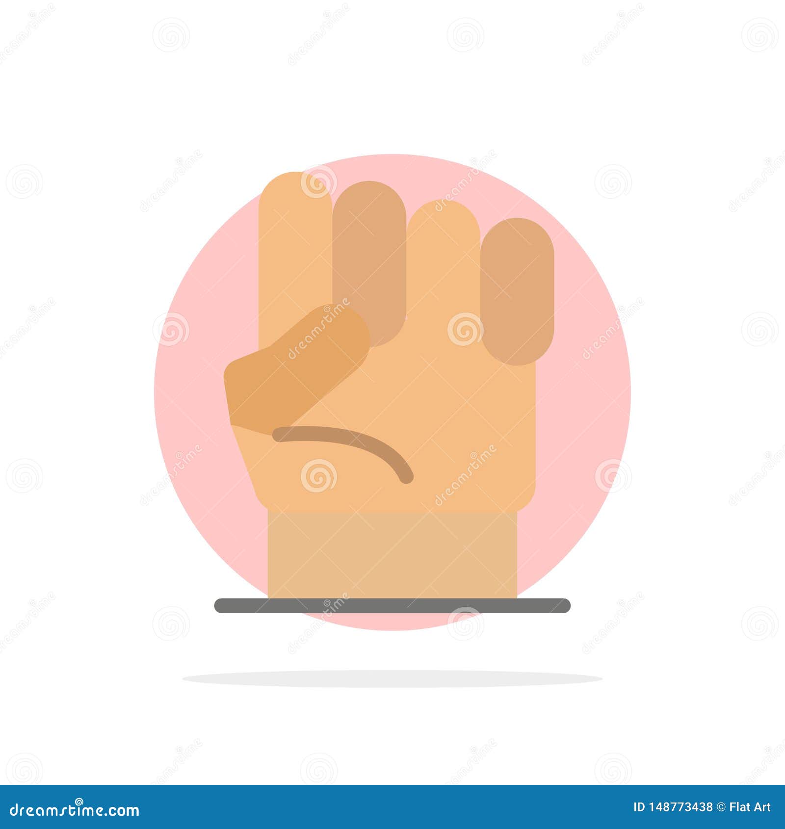 Freedom, Hand, Human, Power, Strength Abstract Circle Background Flat ...