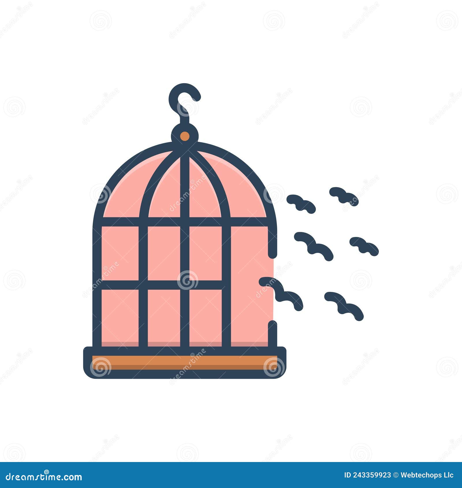 Color Illustration Icon for Freedom, Birds and Fly Stock Vector ...