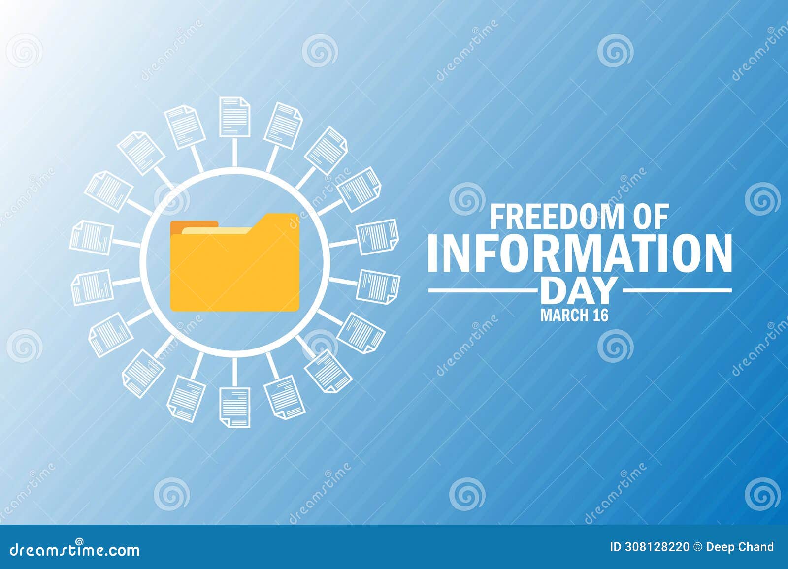 Freedom of Information Day, Background Stock Illustration ...