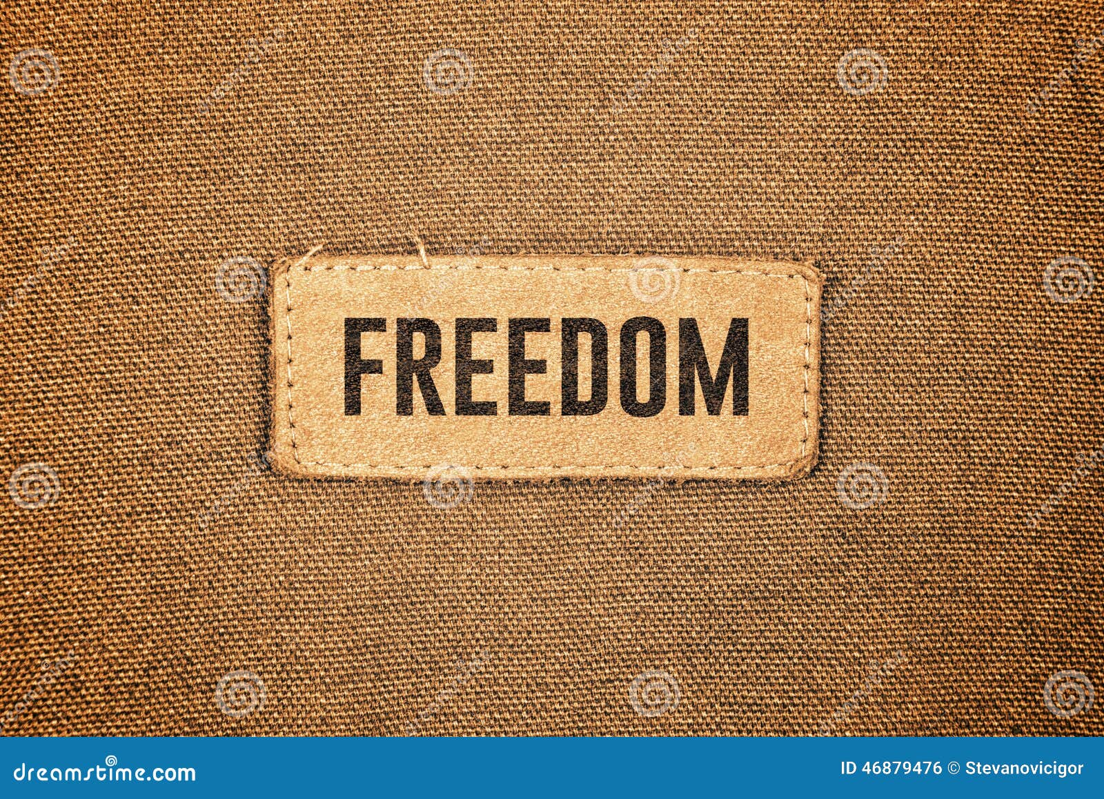 Freedom Leather Label Tag stock photo. Image of label - 46879476