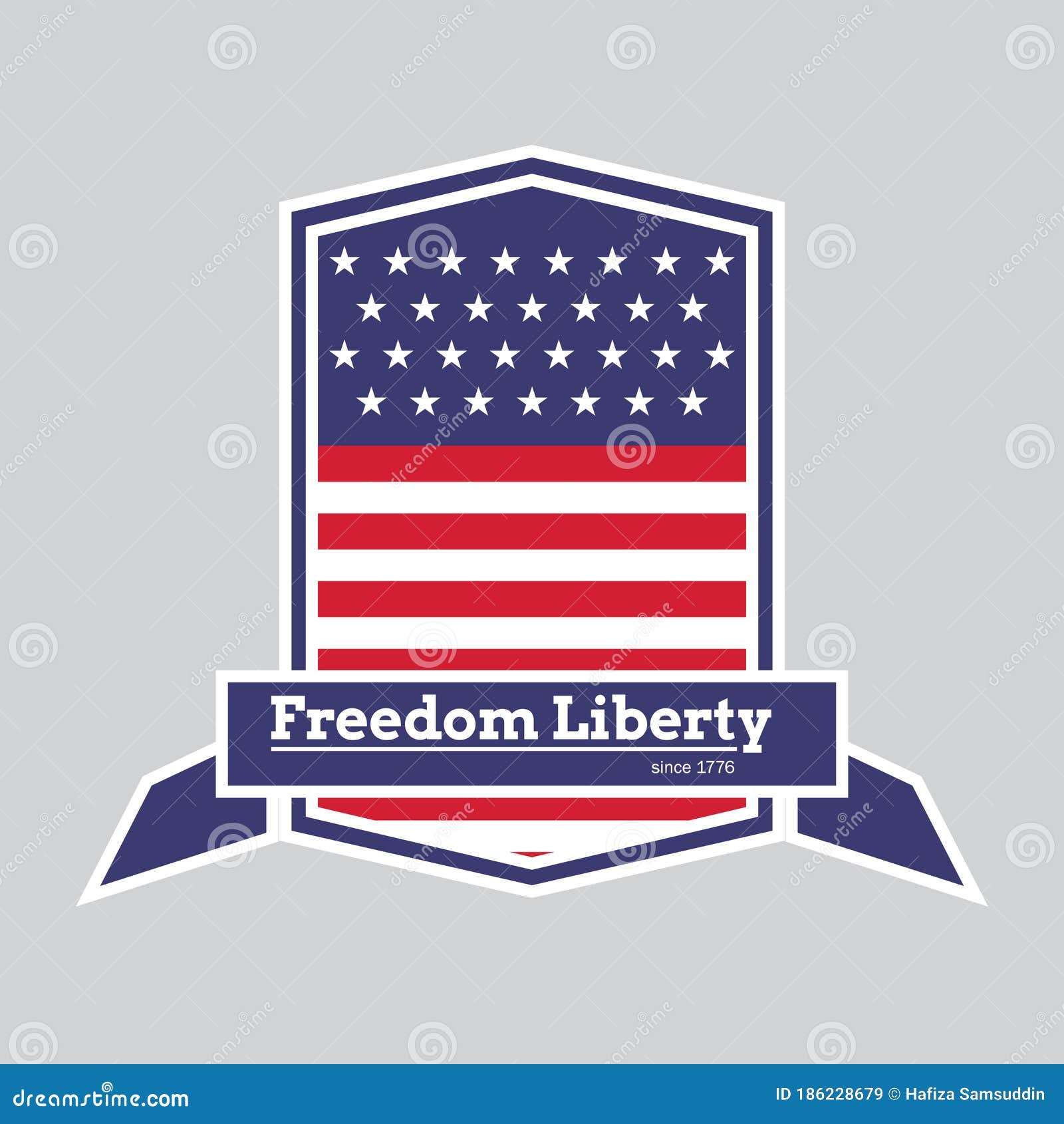 Freedom Liberty Banner. Vector Illustration Decorative Design Stock ...
