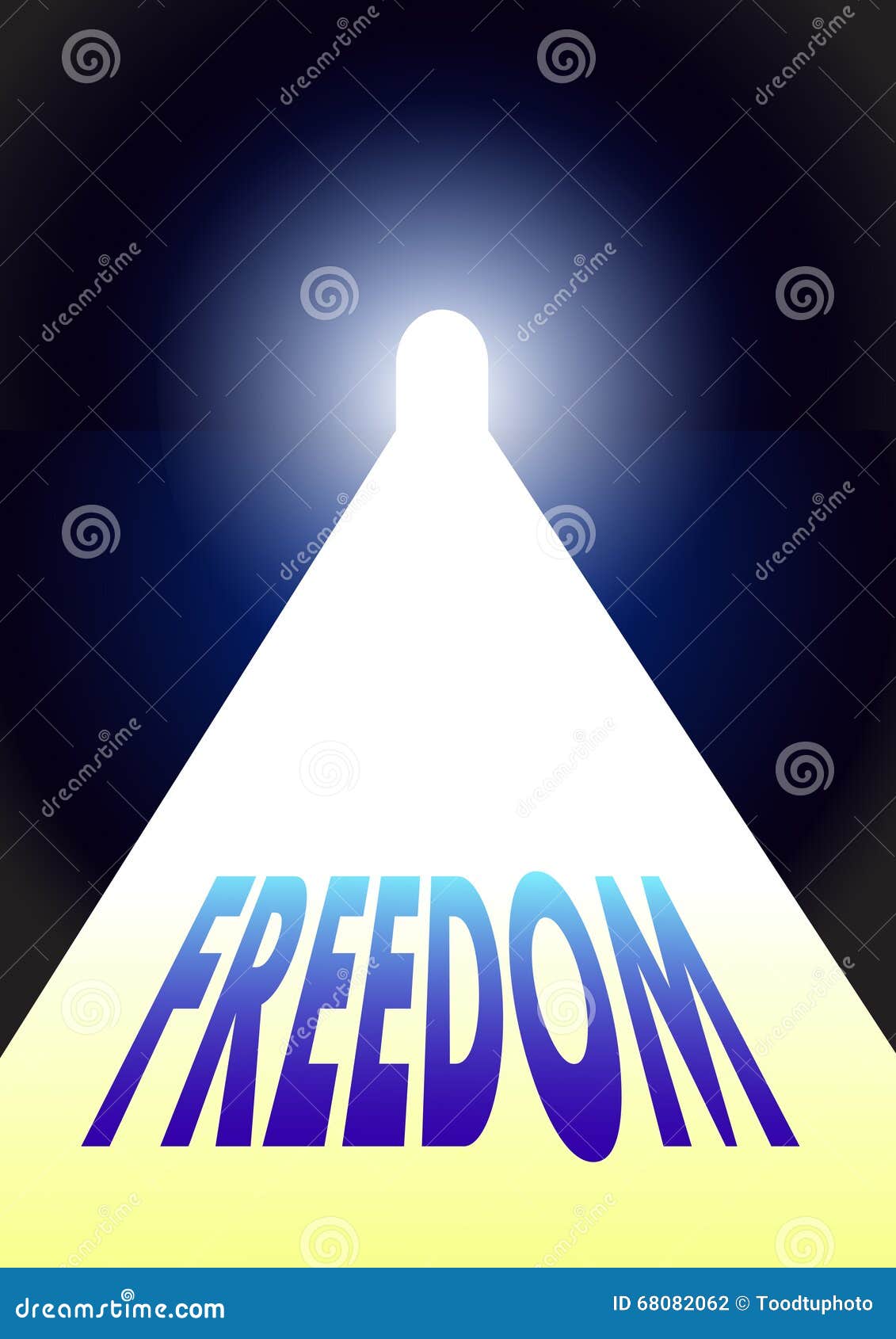 Freedom stock vector. Illustration of interior, door - 68082062