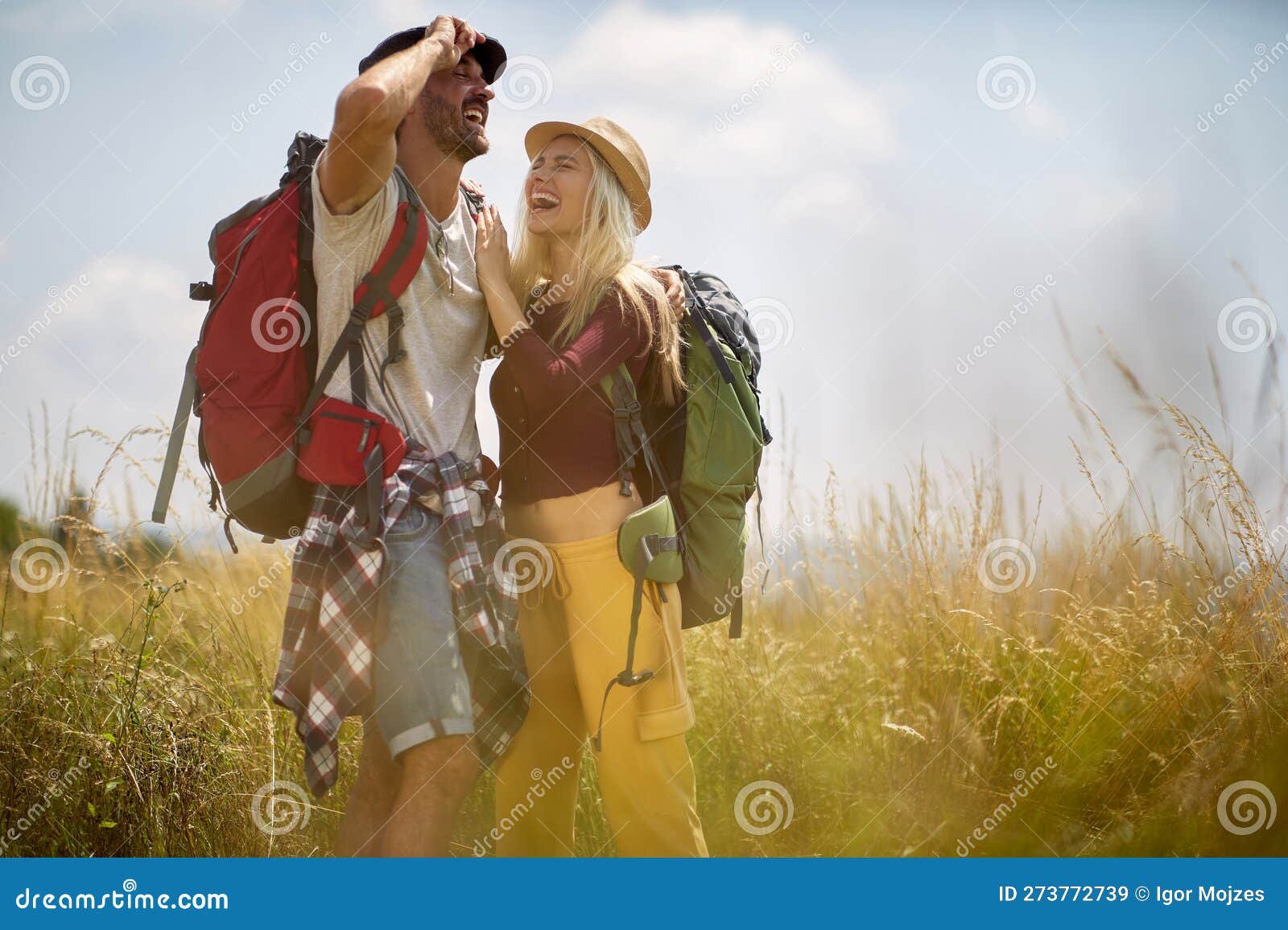 Freedom and Love. Couple Having Fun Stock Image - Image of happy ...