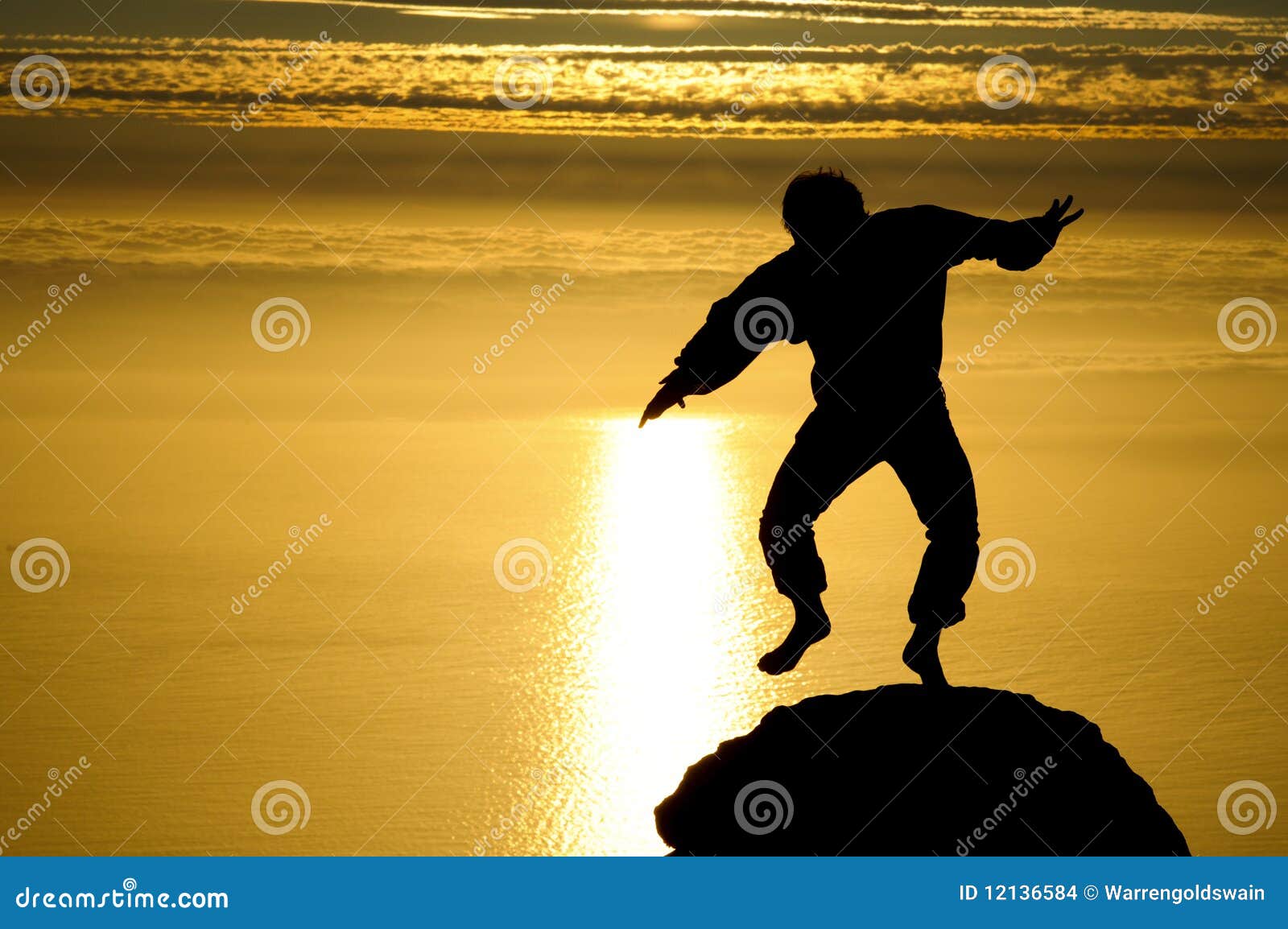 Freedom man stock photo. Image of person, sunrise, fresh - 12136584