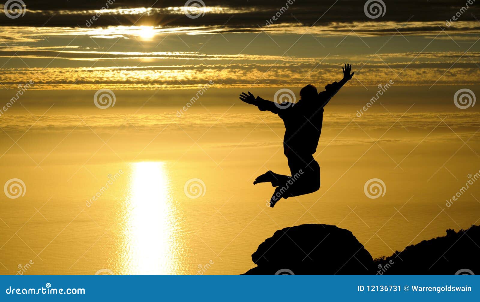 Freedom man stock image. Image of mountain, bright, male - 12136731