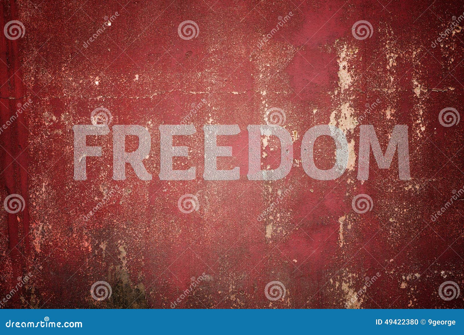 Freedom Message Written on Cracked Concrete Stock Photo - Image of ...