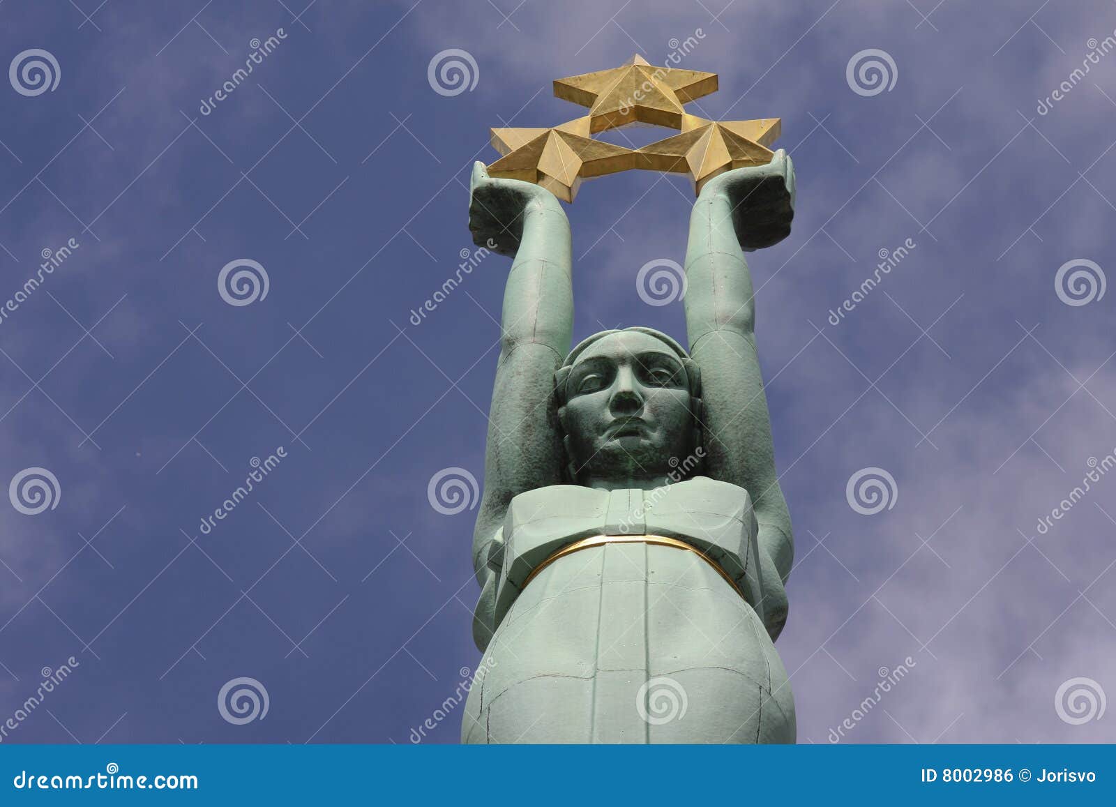 Freedom Monument in Riga, Latvia Stock Photo - Image of statue, symbol ...