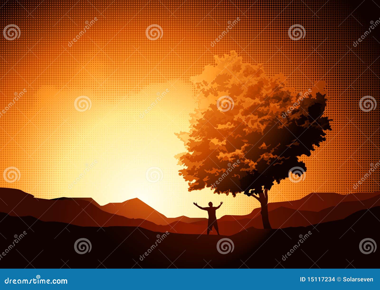 Freedom in Nature stock vector. Illustration of freedom - 15117234