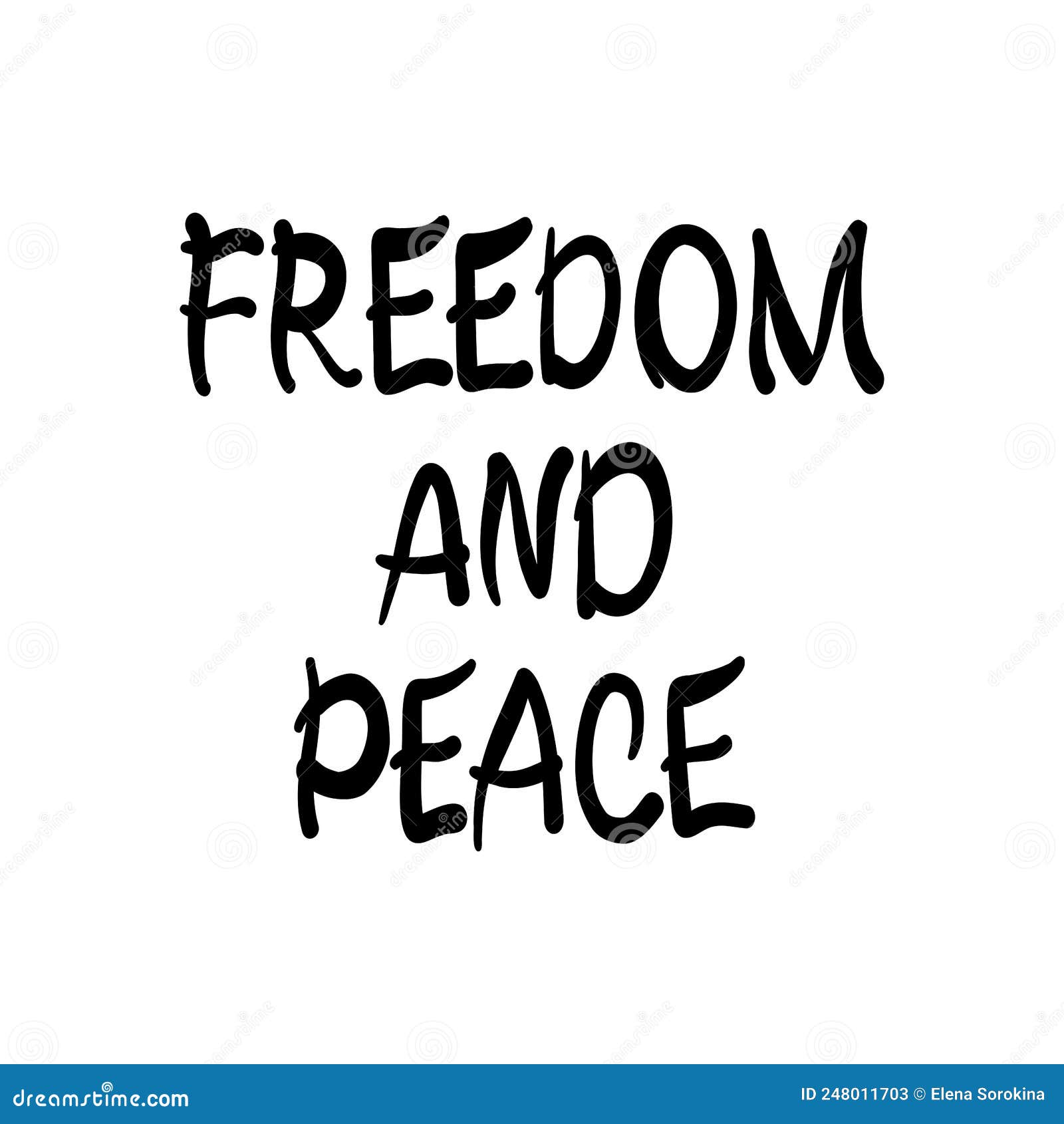 Freedom and peace stock vector. Illustration of holiday - 248011703