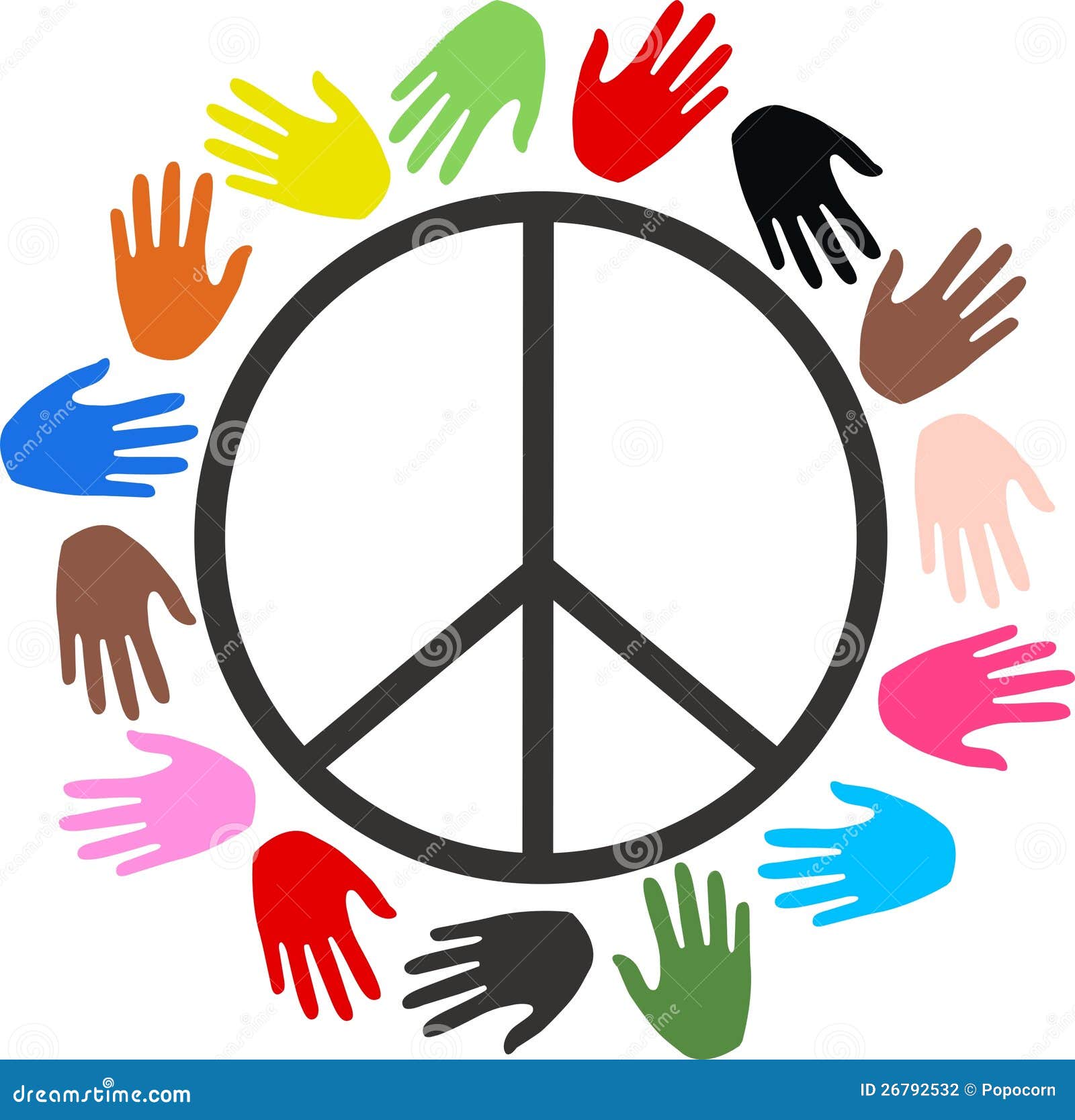 Freedom peace diversity stock vector. Illustration of decoration - 26792532