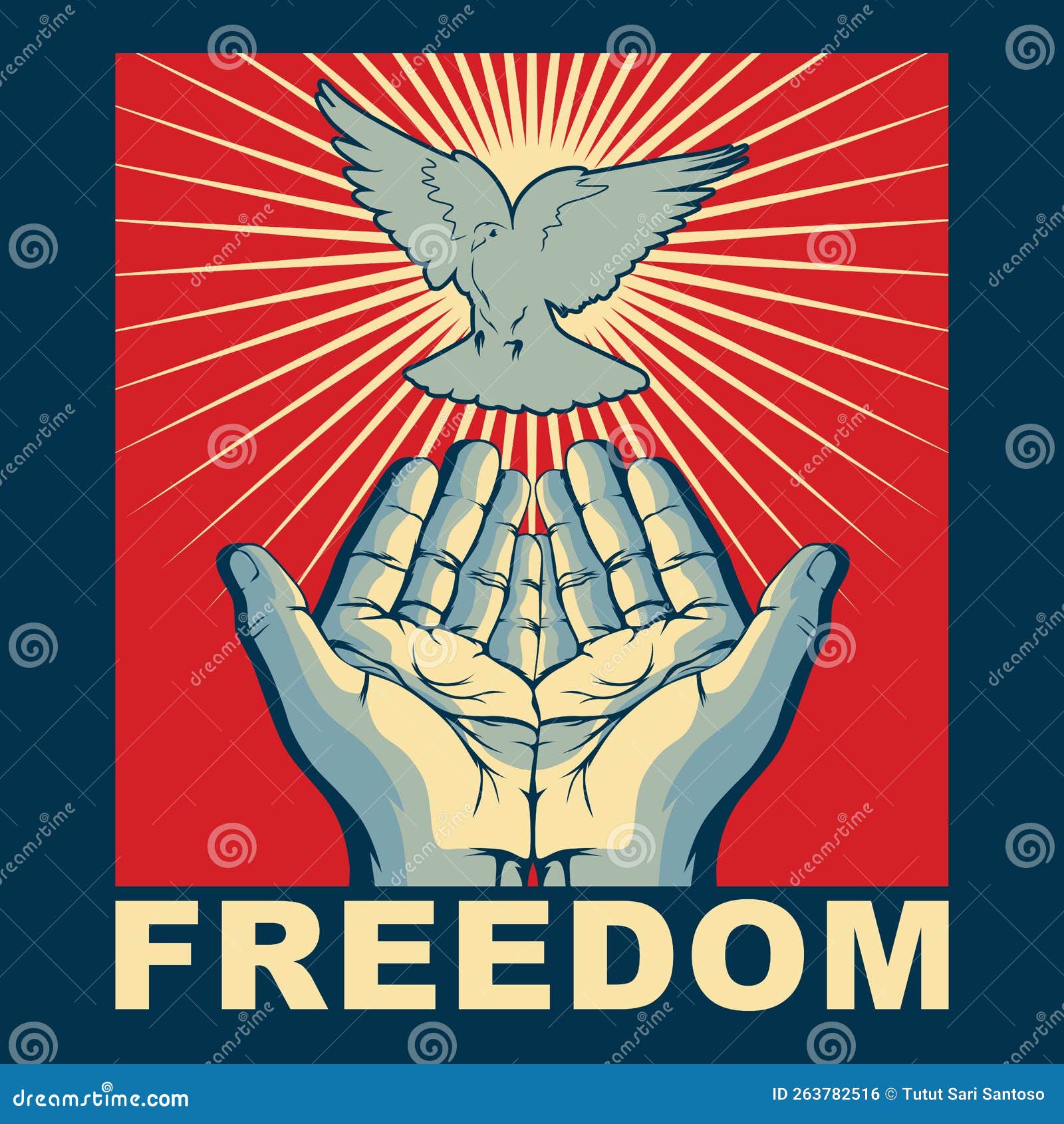Freedom poster stock vector. Illustration of resources - 263782516