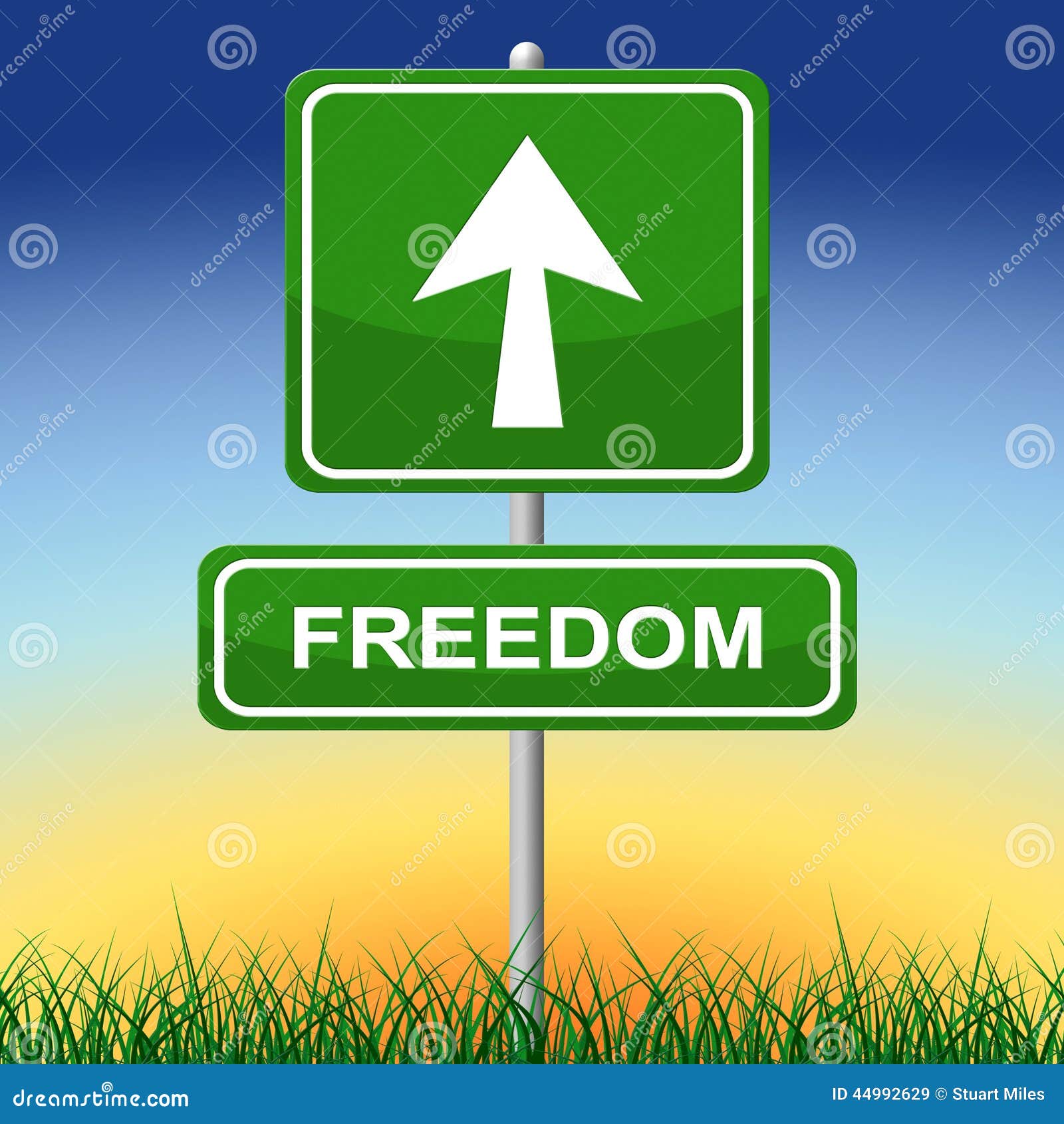 Freedom Sign Vector Illustration | CartoonDealer.com #40027368