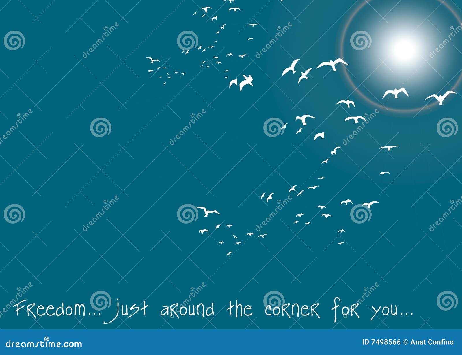Freedom sky 3 stock illustration. Illustration of summer - 7498566