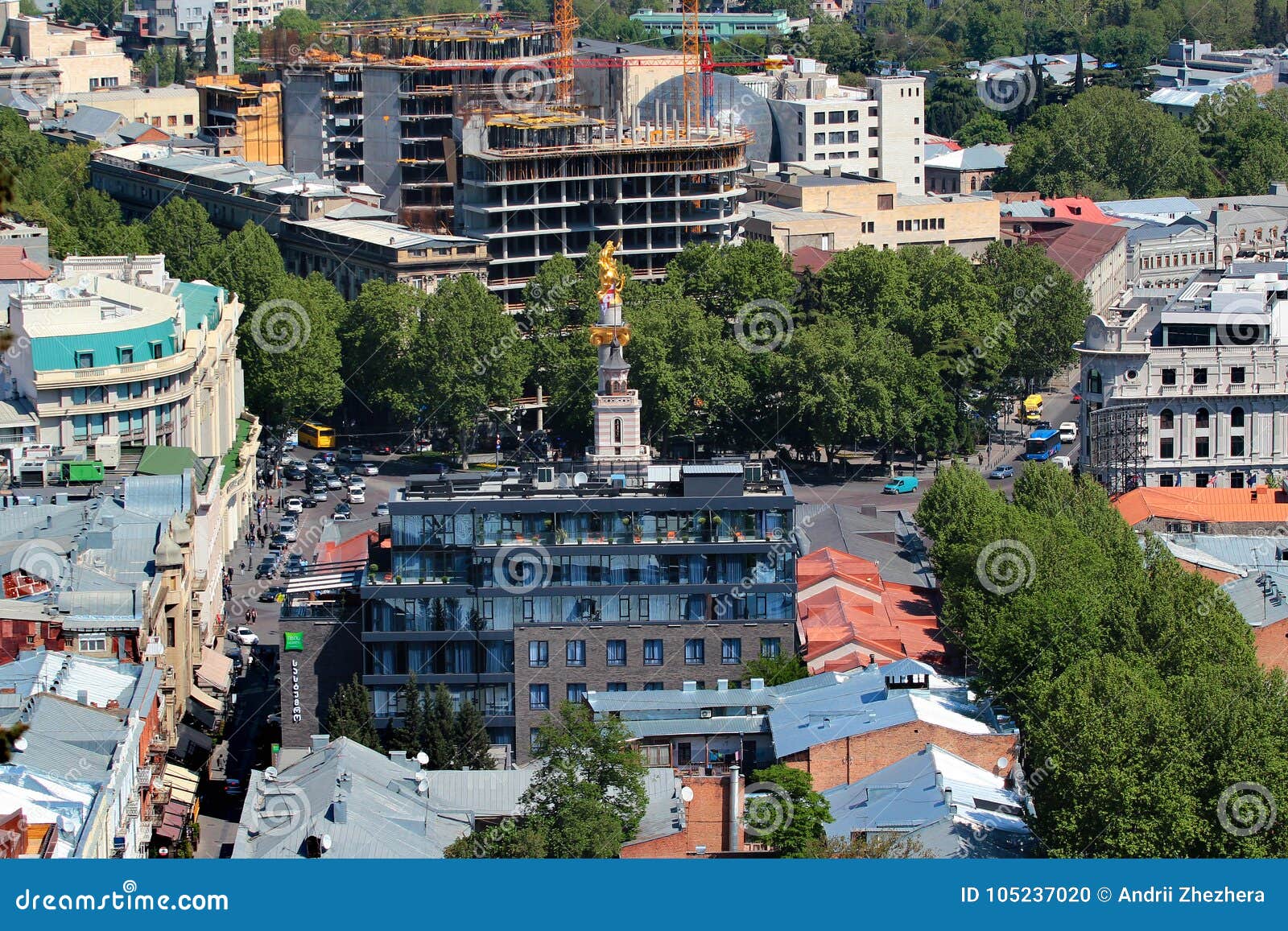 Freedom Square in Central Tbilisi, Georgia Editorial Image - Image of ...