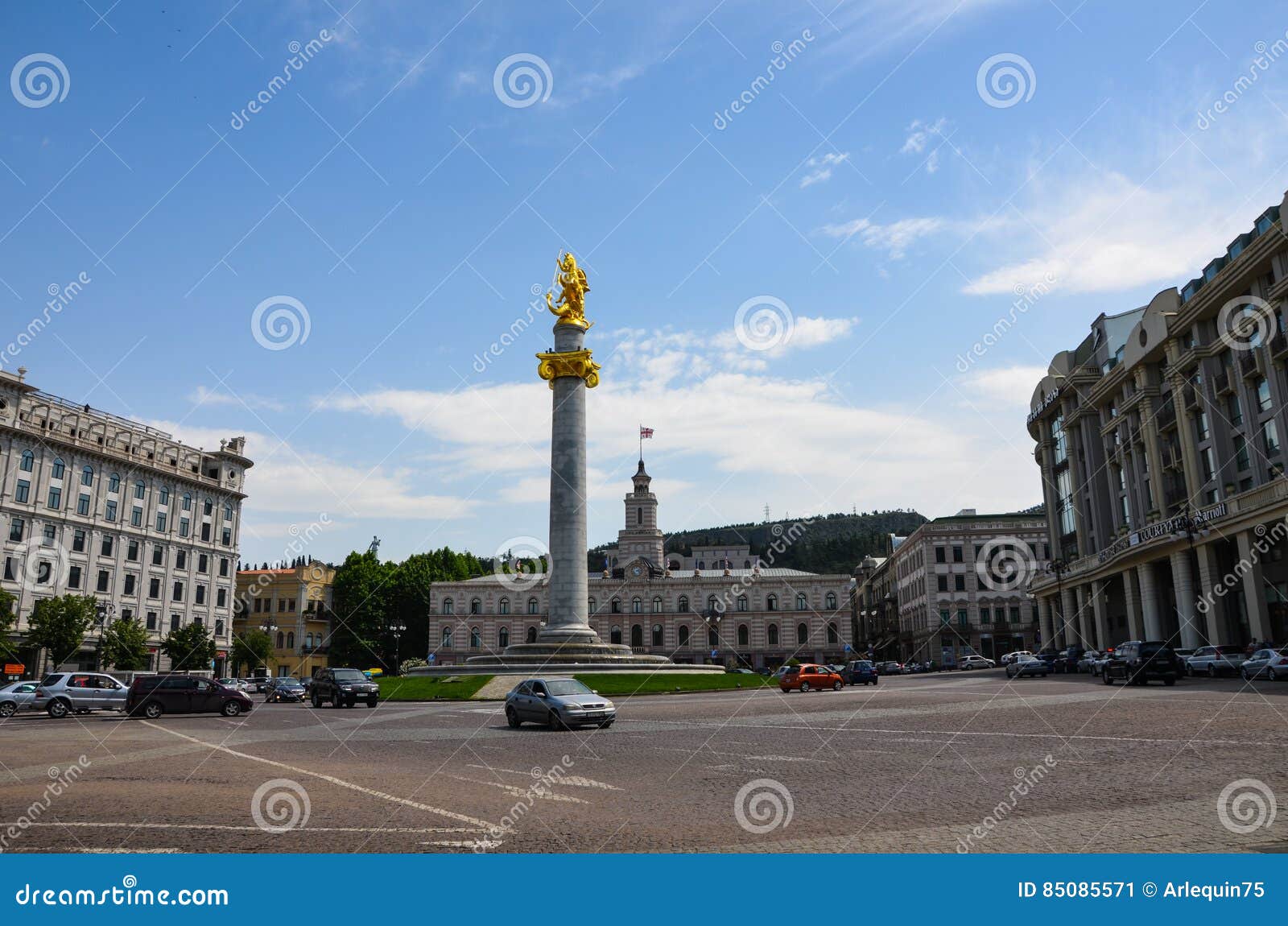 Freedom Square in Tbilisi editorial photo. Image of georgia - 85085571