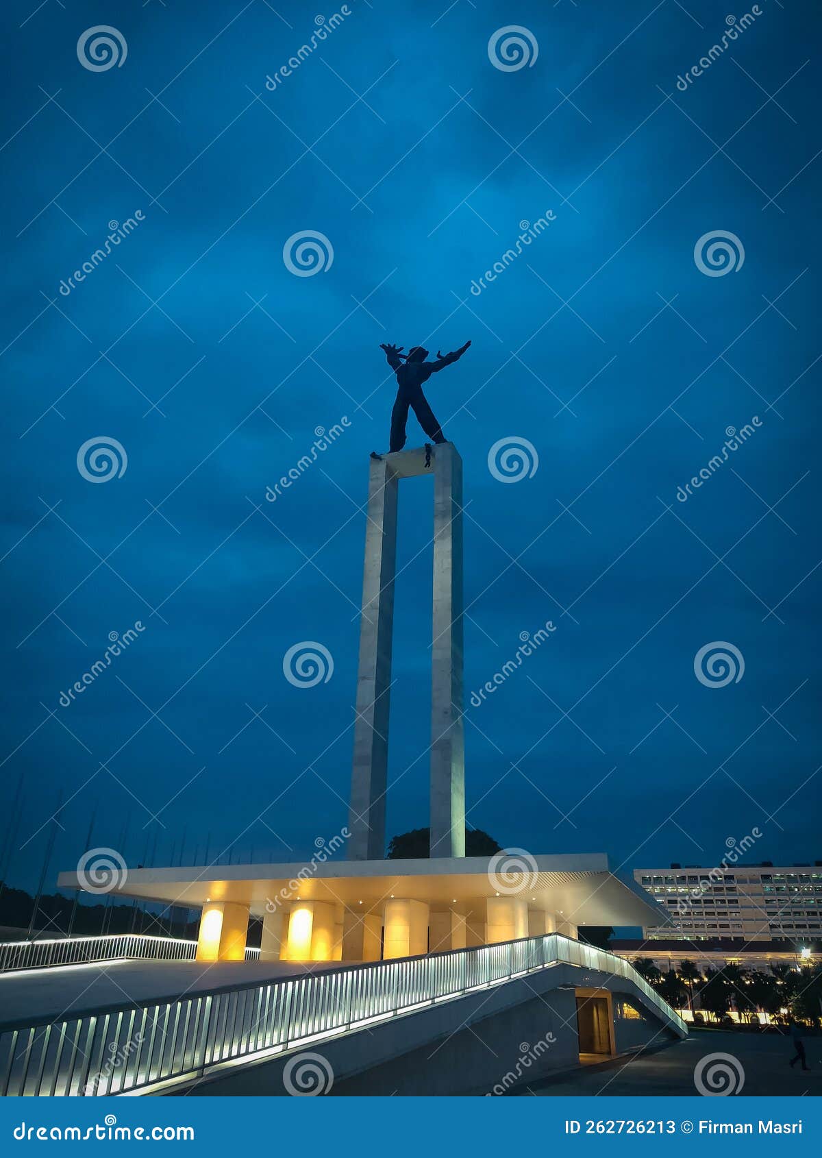Freedom Statue for West Papua Stock Image - Image of landmark, water ...