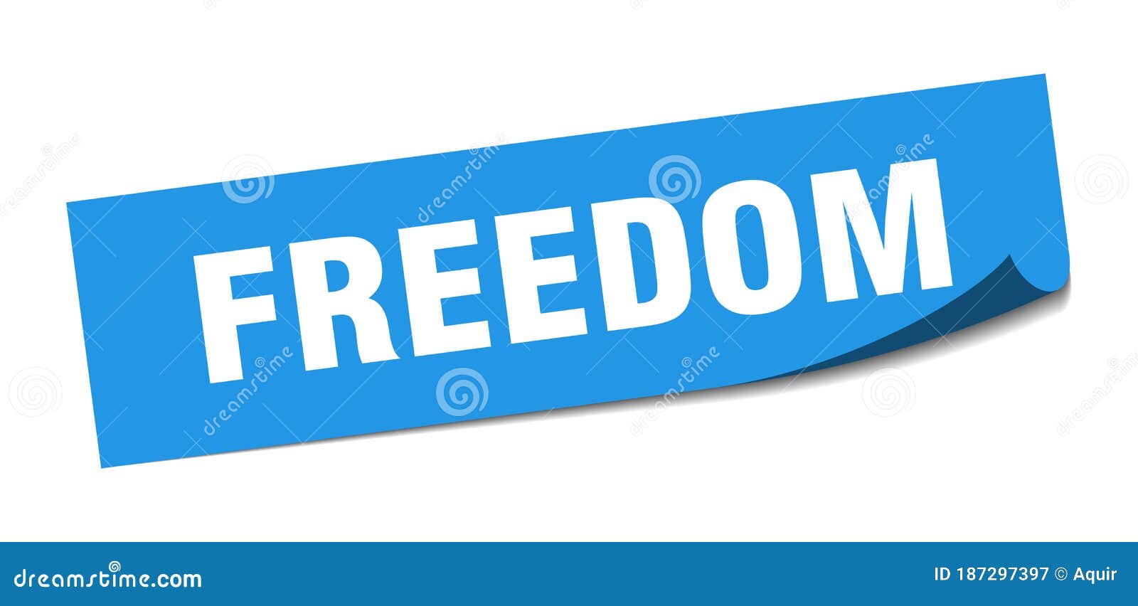 Freedom Sticker. Freedom Square Isolated Sign Stock Vector ...