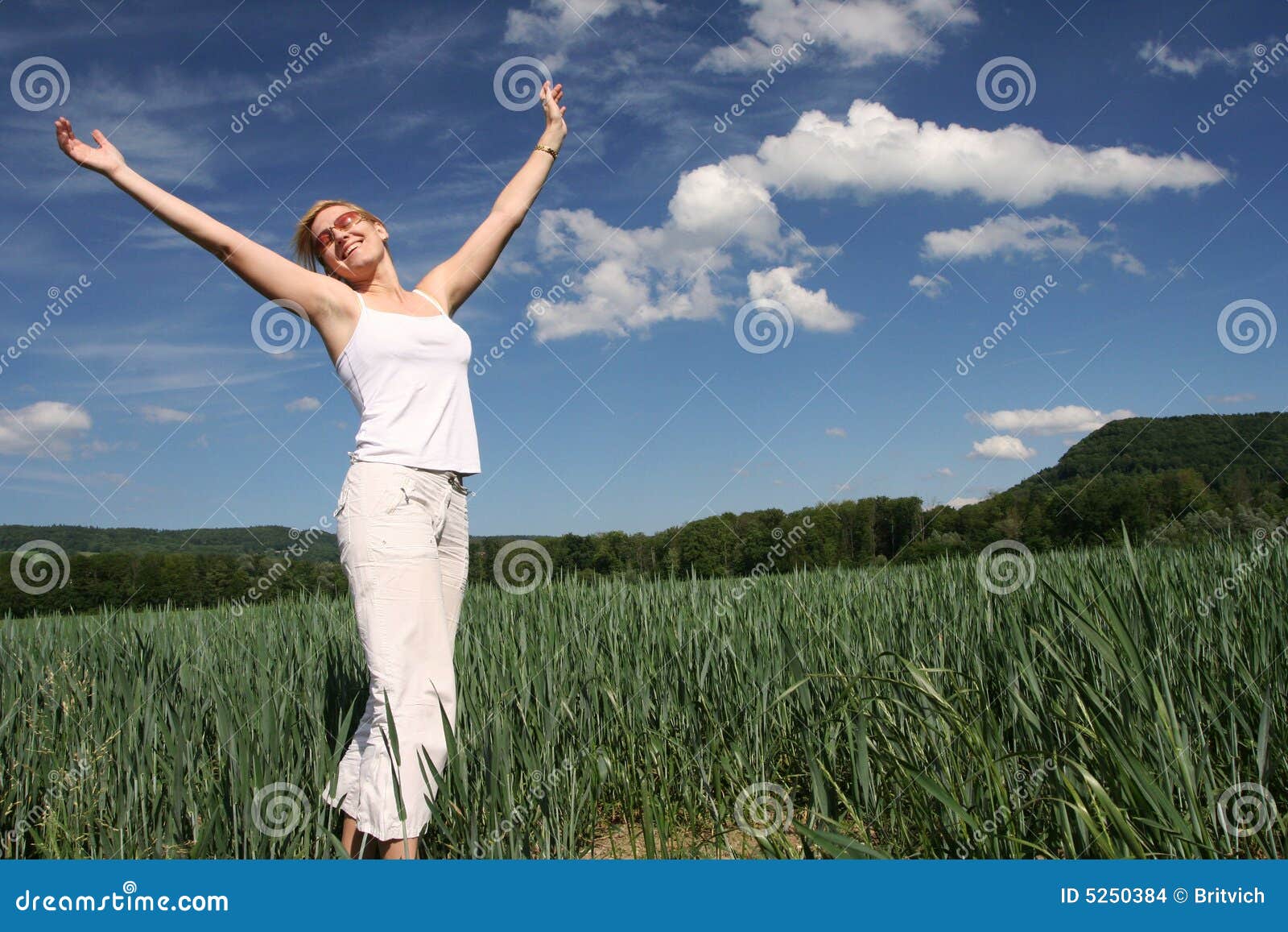Freedom summer time stock photo. Image of hand, energy - 5250384
