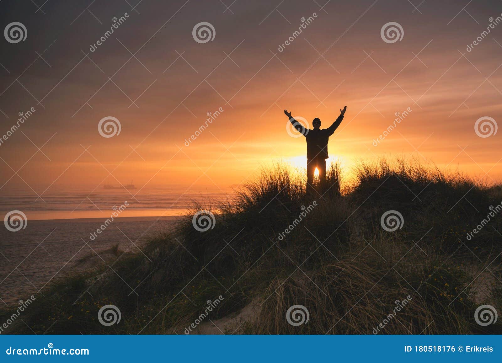 Freedom at the sunset stock photo. Image of outdoor - 180518176