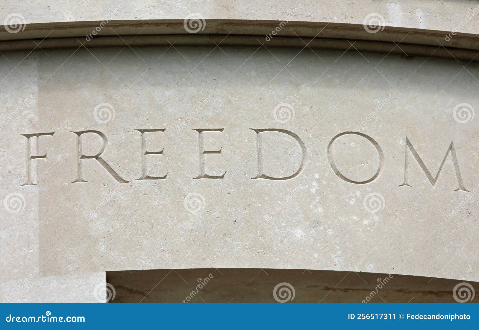 FREEDOM Text that Indicates the Concept of Democracy and Freedom of ...