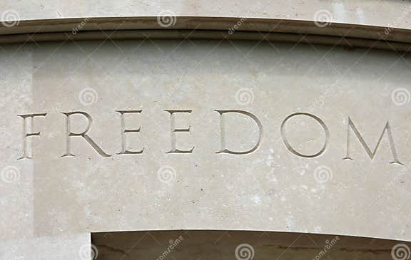 FREEDOM Text that Indicates the Concept of Democracy and Freedom of ...