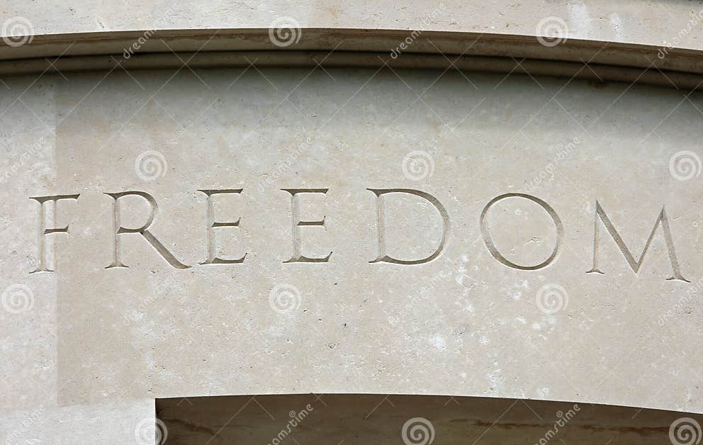 FREEDOM Text that Indicates the Concept of Democracy and Freedom of ...