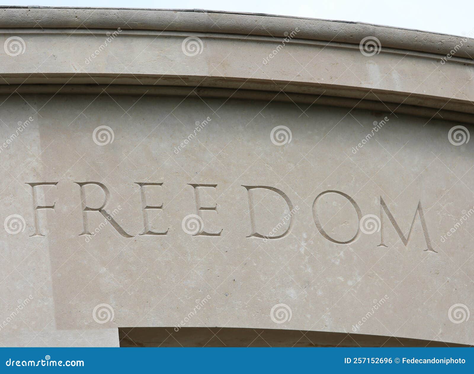 FREEDOM Text that Indicates the Basic Concept of Democracy and F Stock ...