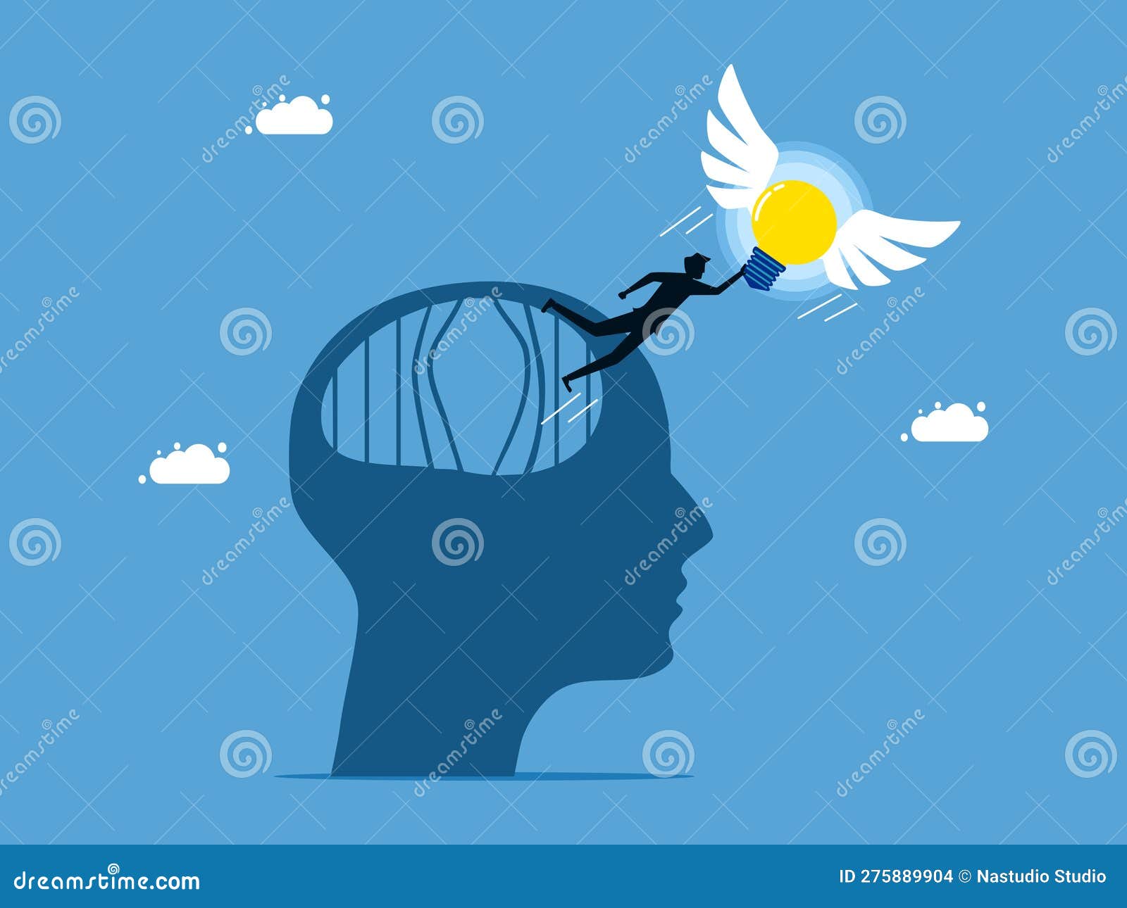 Freedom of Thought and Imagination. the Light Bulb Led the Man To ...