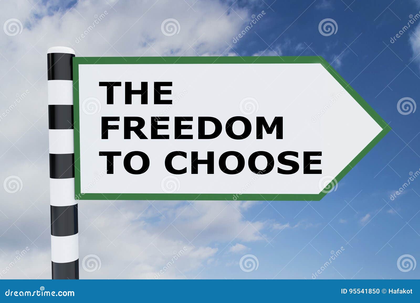 The Freedom To Choose Concept Stock Illustration - Illustration of hand ...