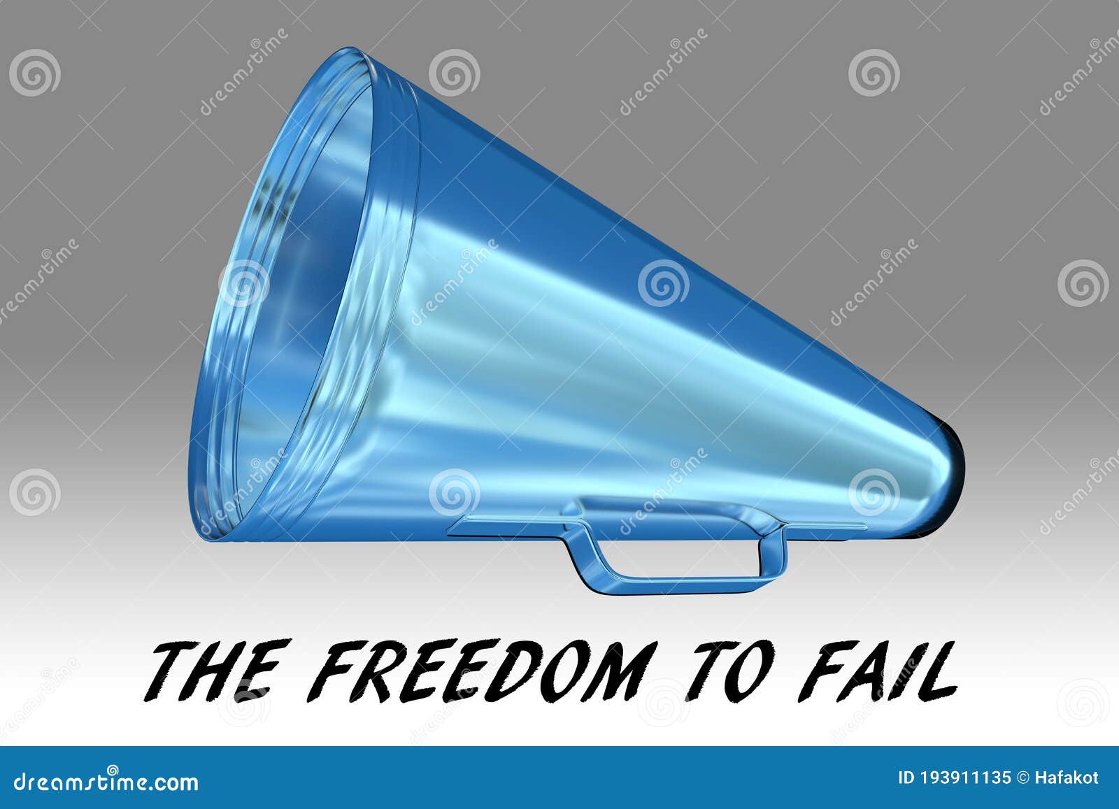 The FREEDOM TO FAIL Concept Stock Illustration - Illustration of ...