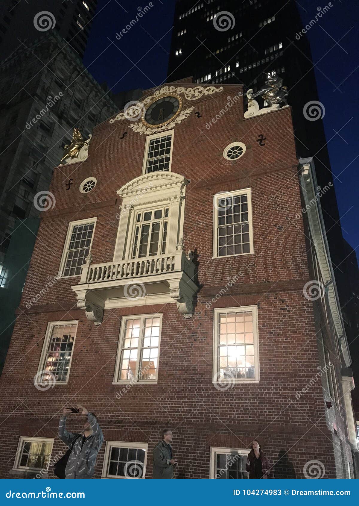 Old Boston State hall editorial stock photo. Image of state - 104274983