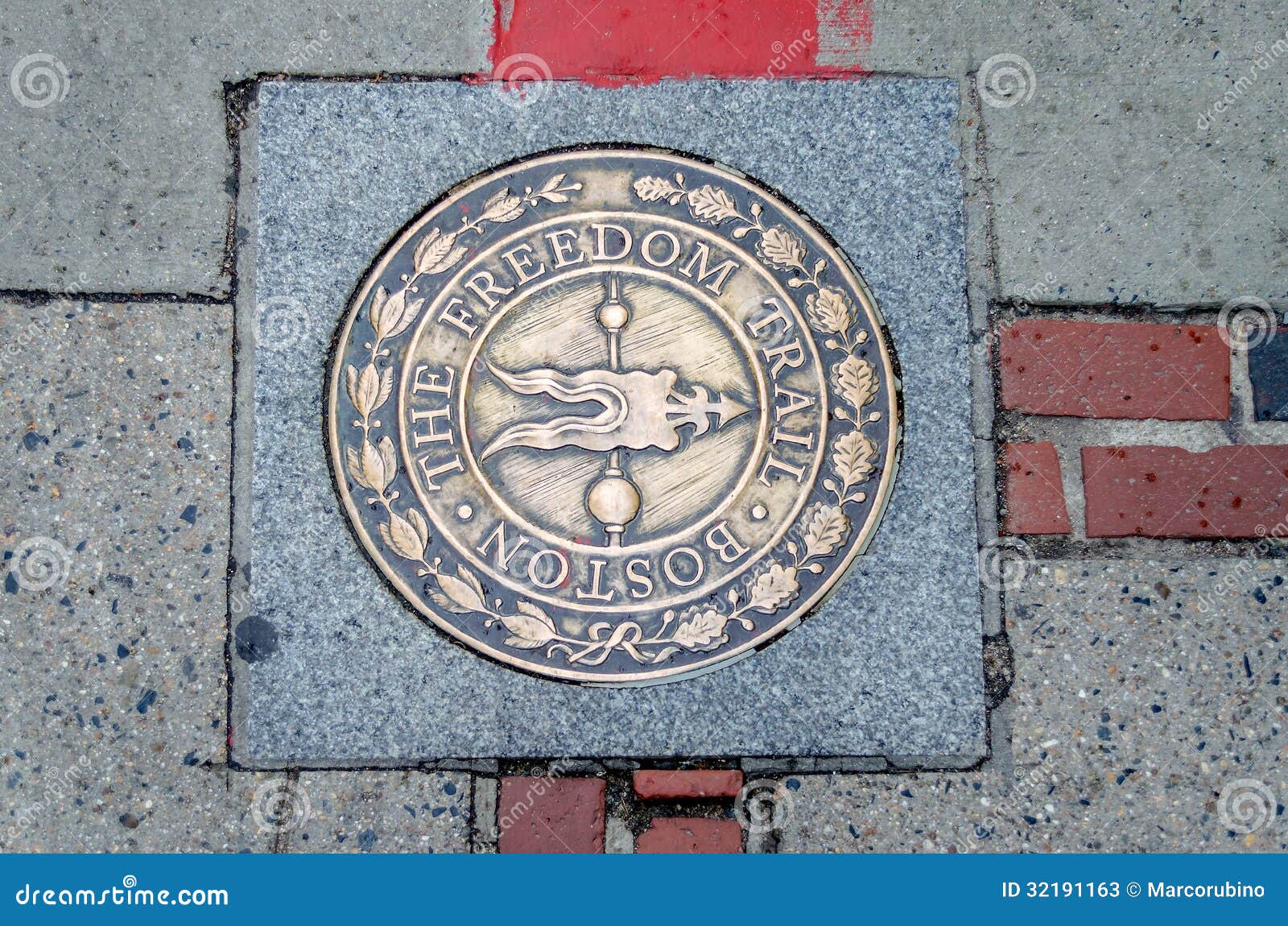 The Freedom Trail Sign stock image. Image of american - 32191163
