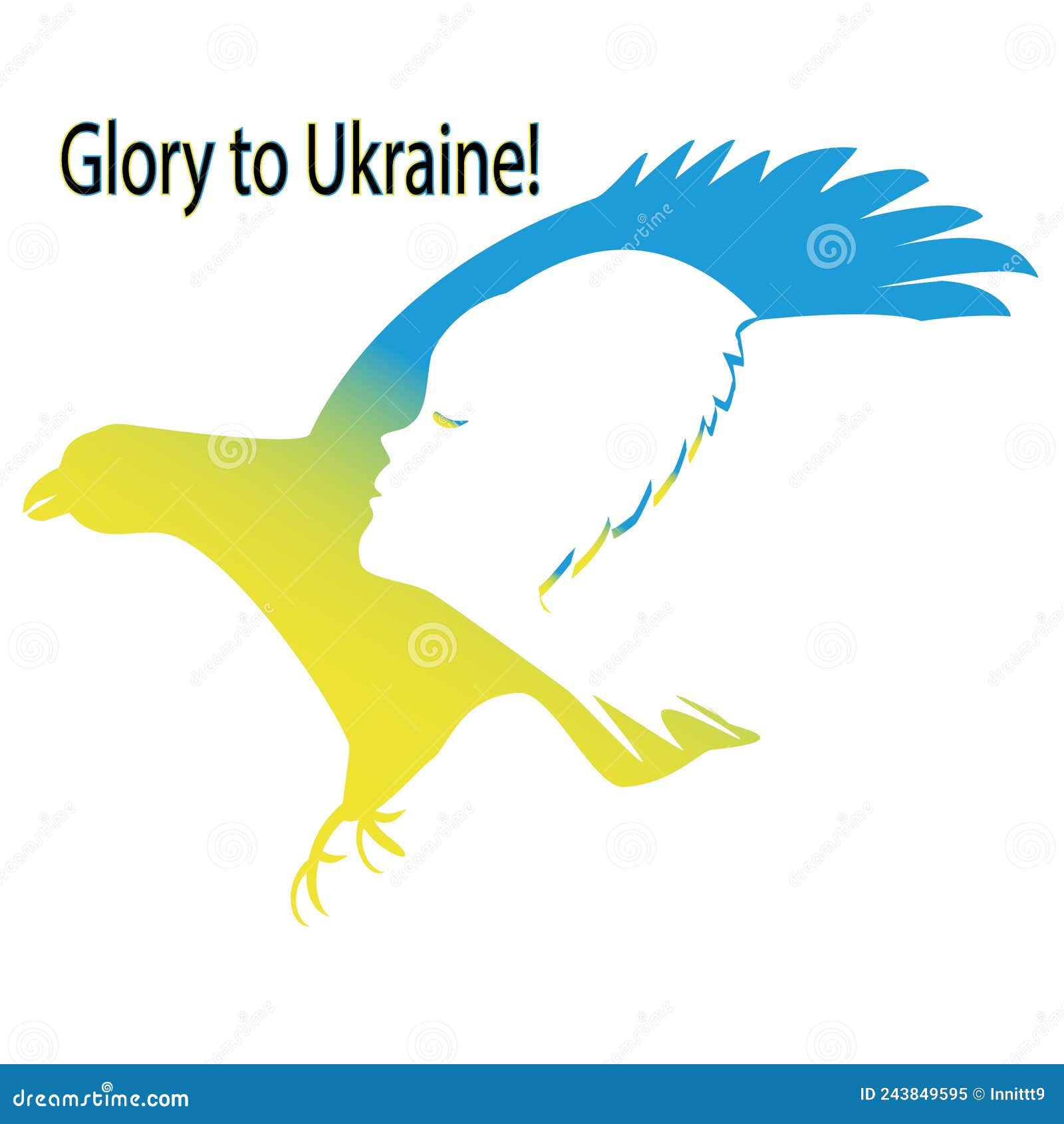 Freedom of Ukraine. Bird of Peace and Goodness Stock Vector ...