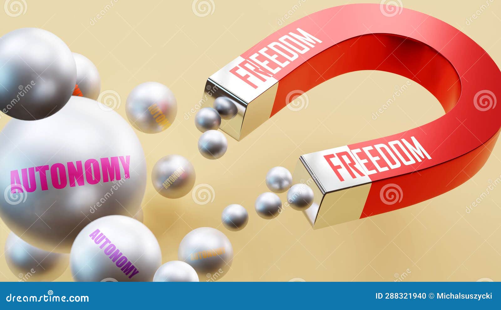 Freedom Which Brings Autonomy. a Magnet Metaphor in Which Freedom ...