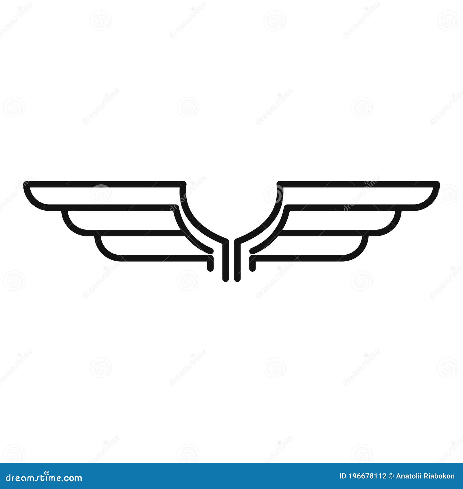 Freedom Wings Emblems Set. Heraldic Coat Of Arms Decorative Logos ...