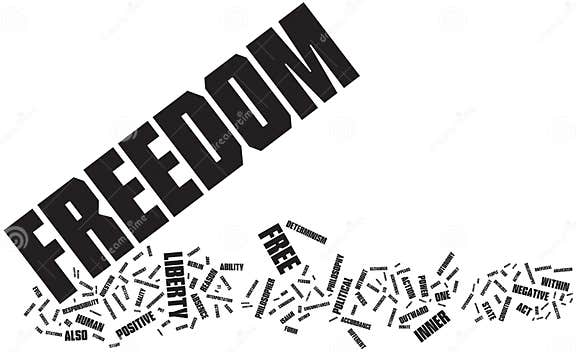 Freedom word cloud stock illustration. Illustration of background ...