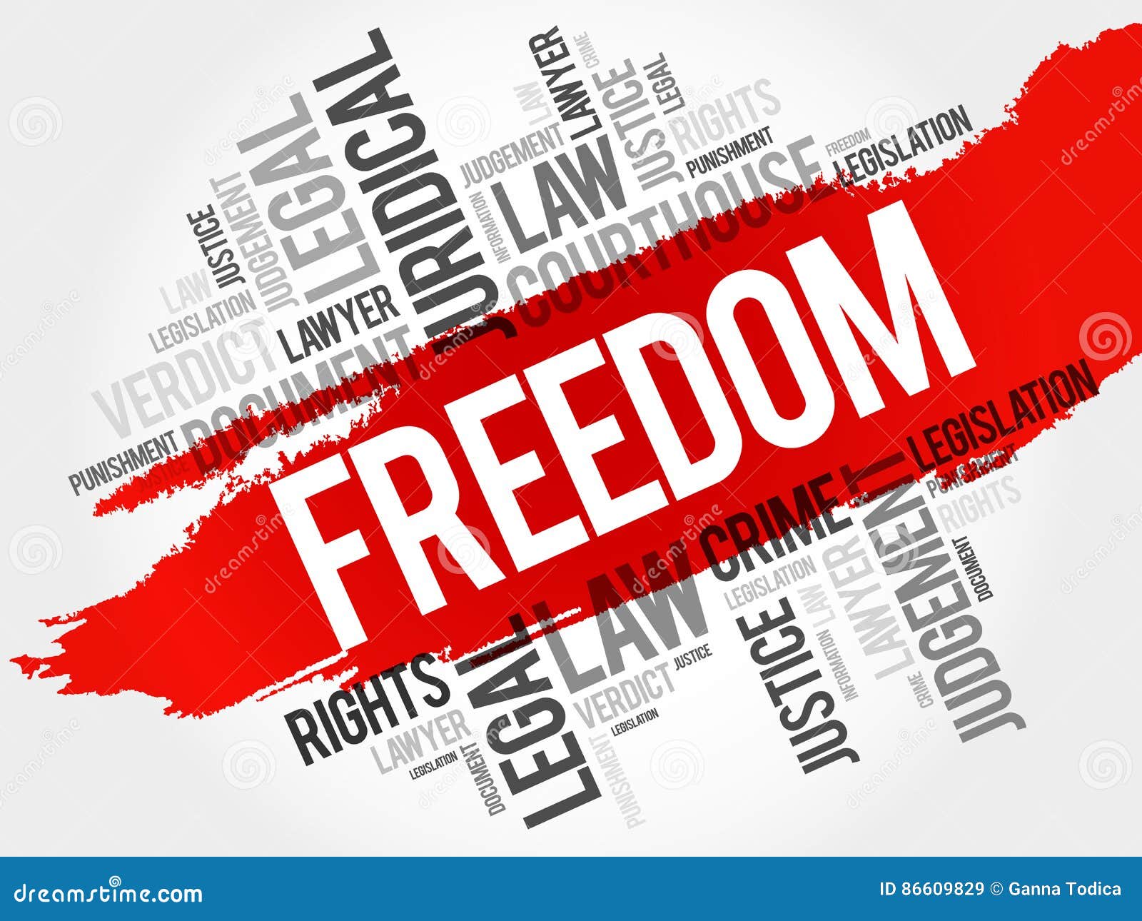 Freedom word cloud stock illustration. Illustration of background ...