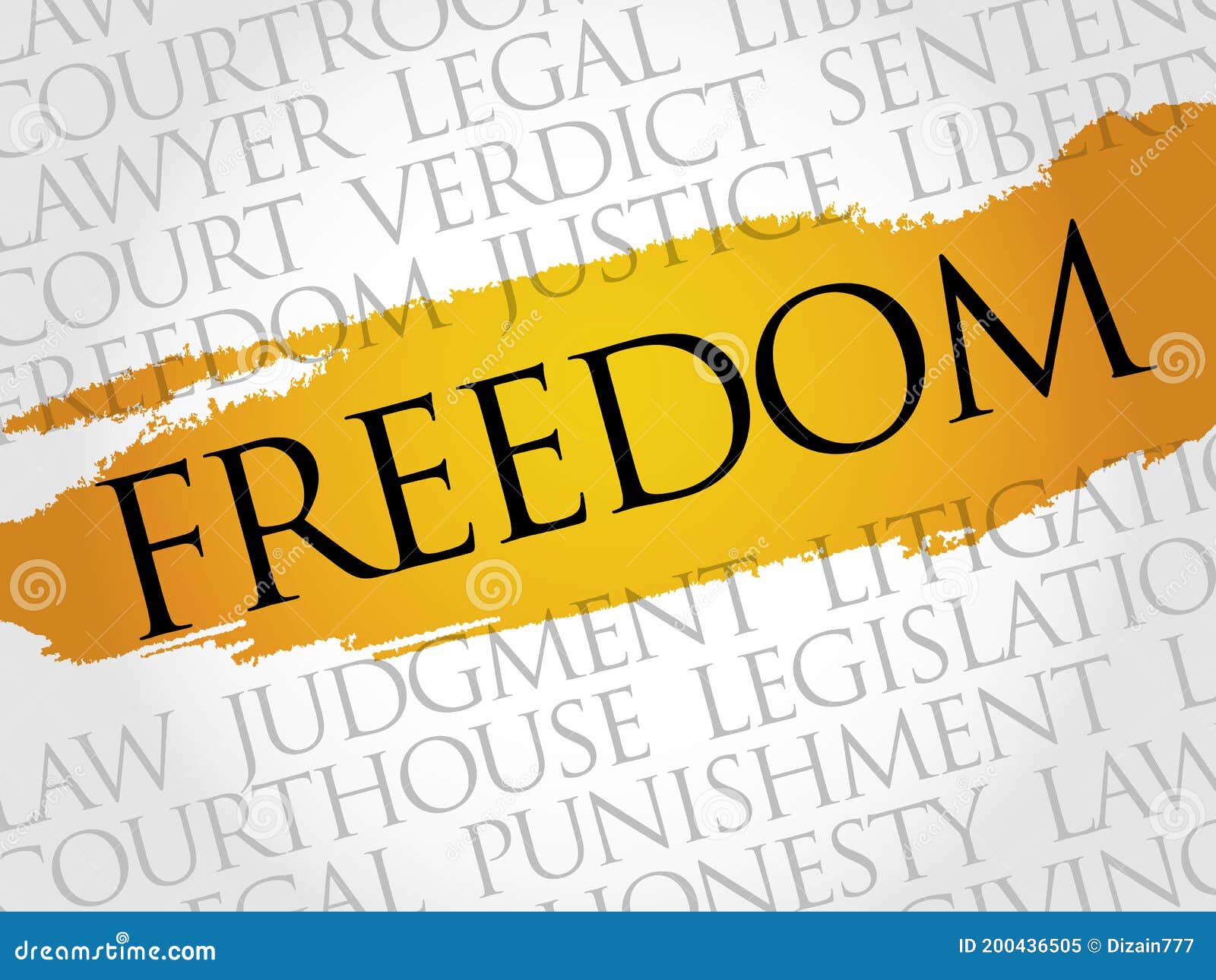 Freedom word cloud stock illustration. Illustration of life - 200436505