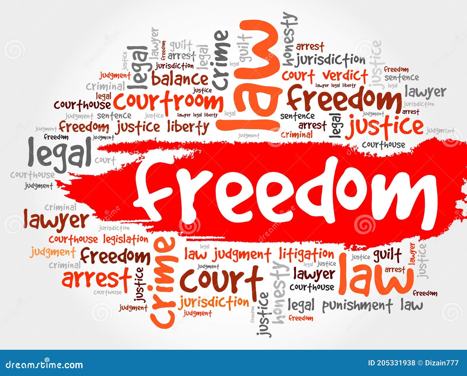 Freedom word cloud stock illustration. Illustration of legal - 205331938