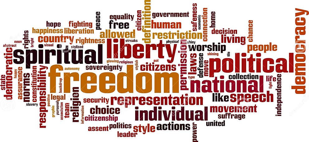 Freedom word cloud stock vector. Illustration of freedom - 270915228