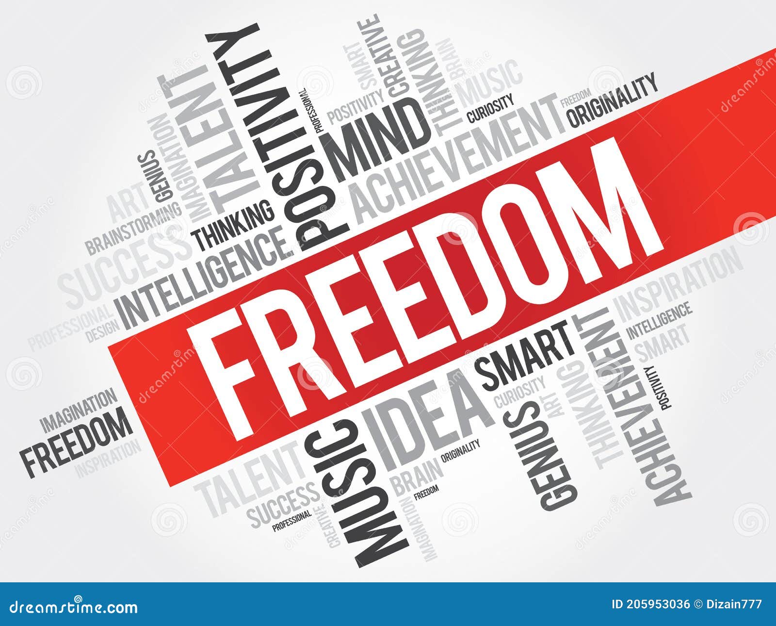 Freedom word cloud stock illustration. Illustration of maximum - 205953036