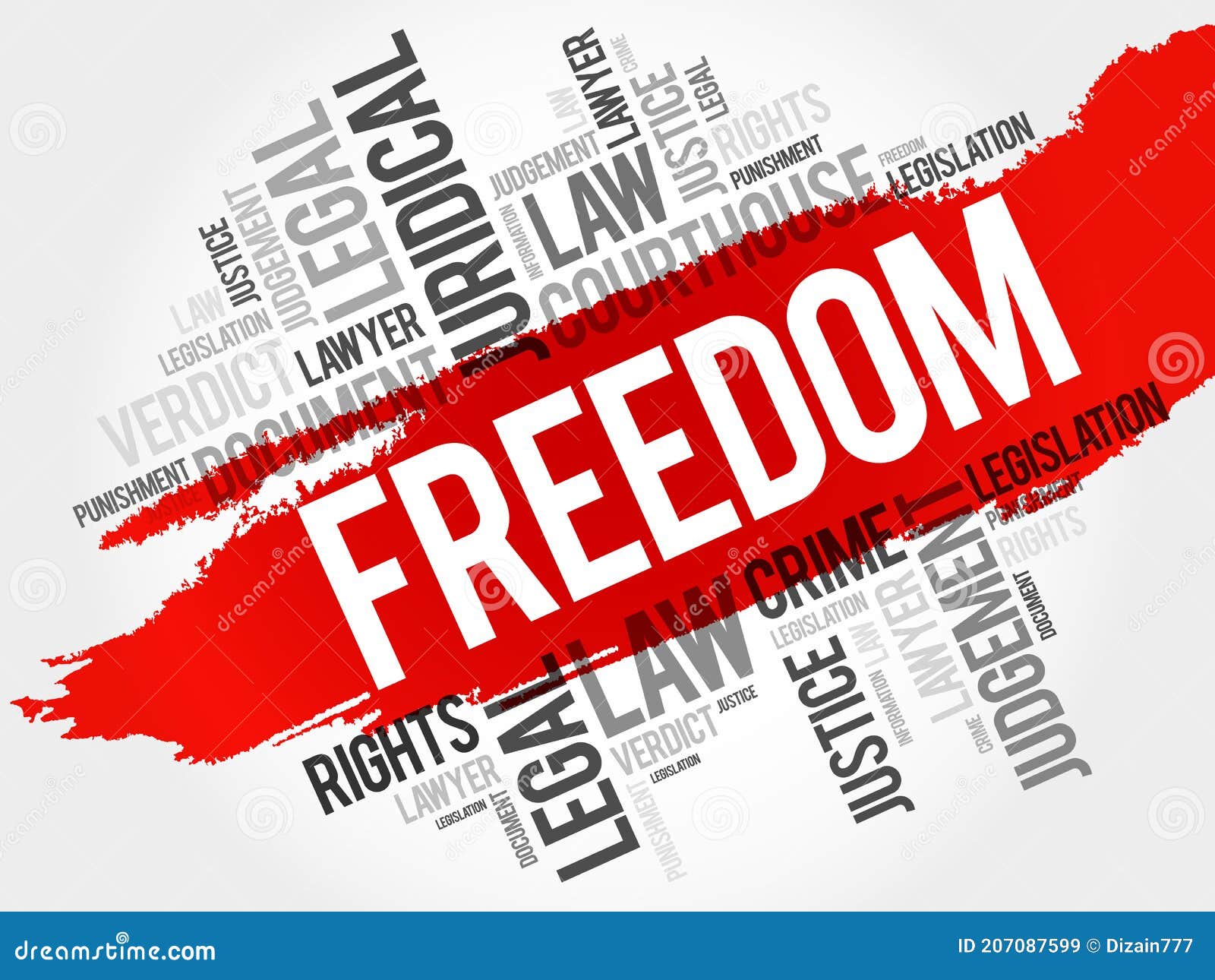 Freedom word cloud stock illustration. Illustration of defense - 207087599