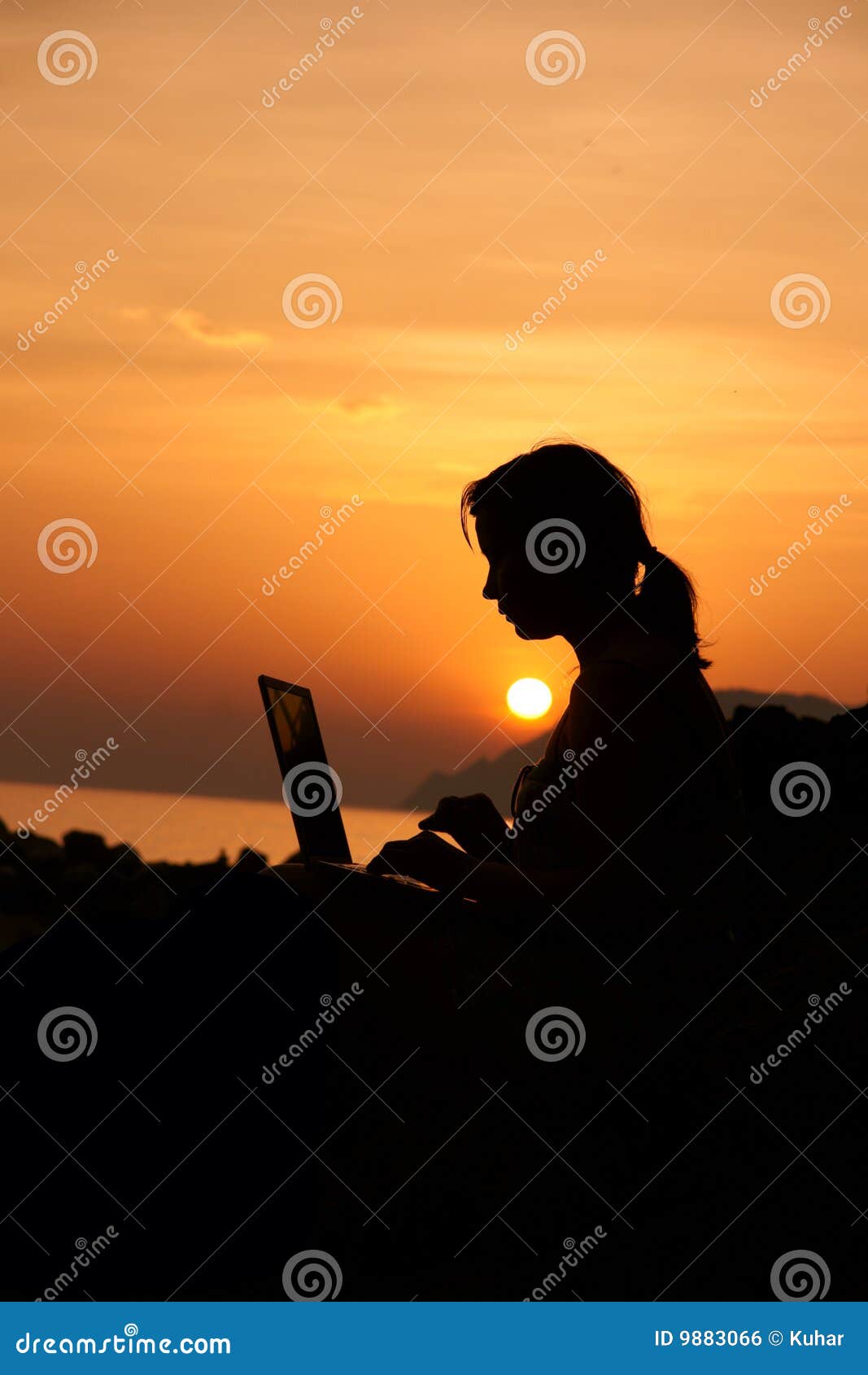 Freedom at work stock photo. Image of young, wireless - 9883066