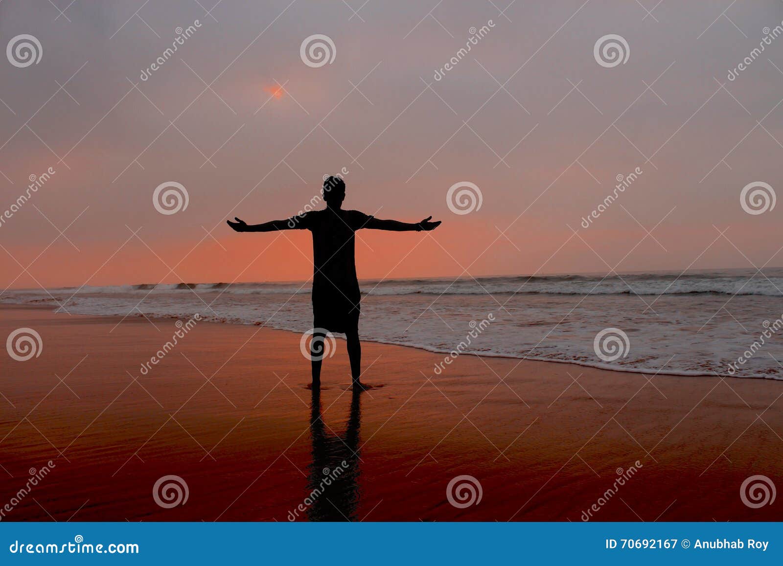 Freedom. stock image. Image of arms, outdoors, dusk, health - 70692167