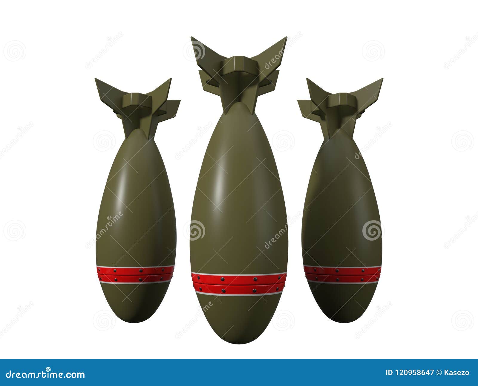 Freefall Bomb. 3d Illustration Stock Illustration - Illustration of ...