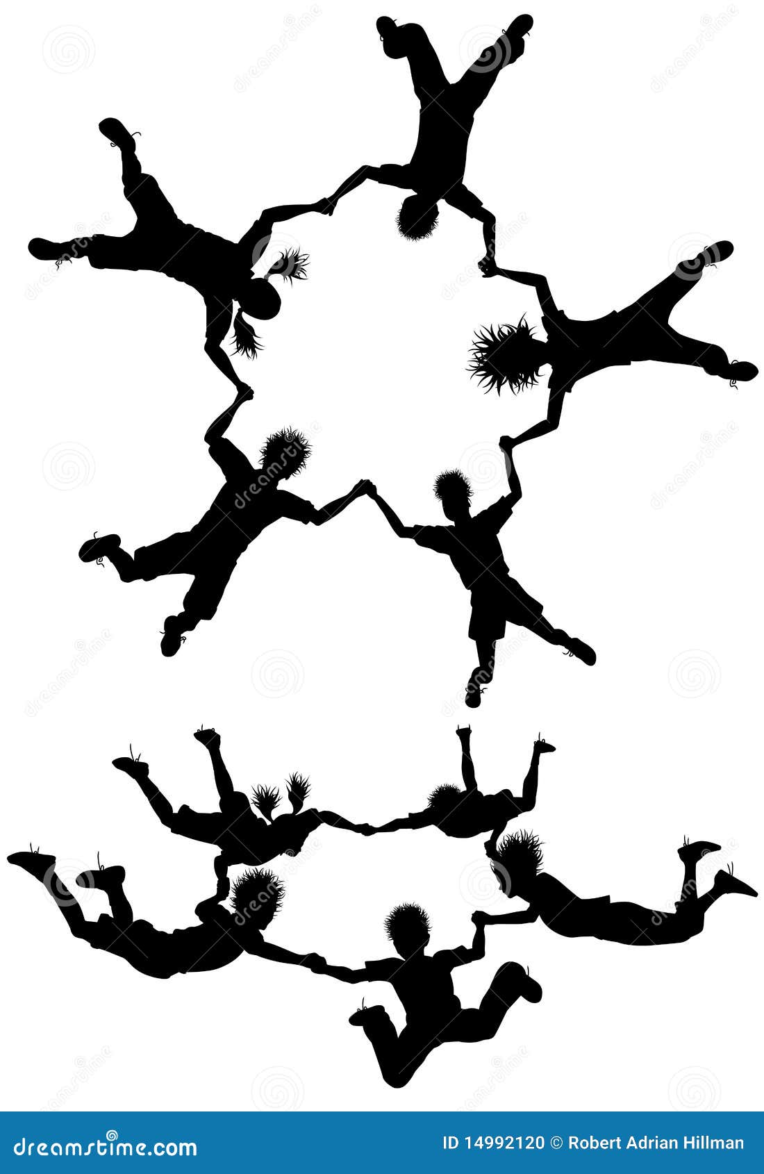 Freefall kids stock vector. Illustration of design, leap - 14992120