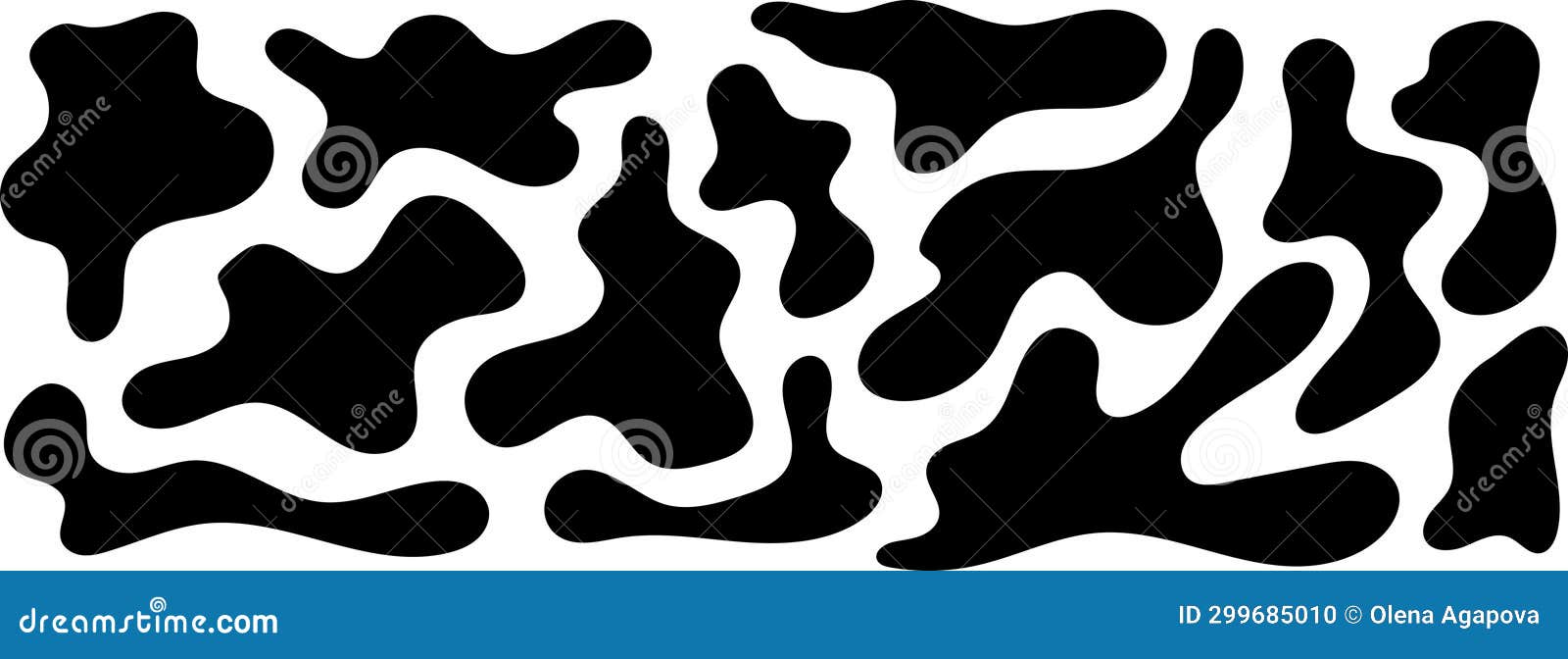 Freeform Blob Shapes. Abstracts Amoeba Shapes, Freeform Organic ...